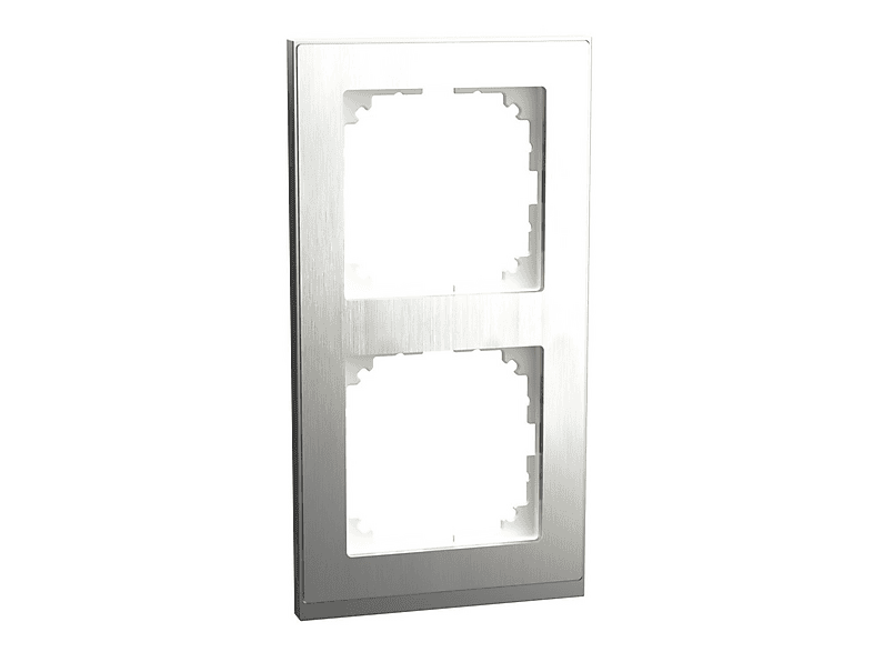 MERTEN & STORCK Merten Decor-Rahmen 2-fach Edelstahl/aluminium MEG4020 ...