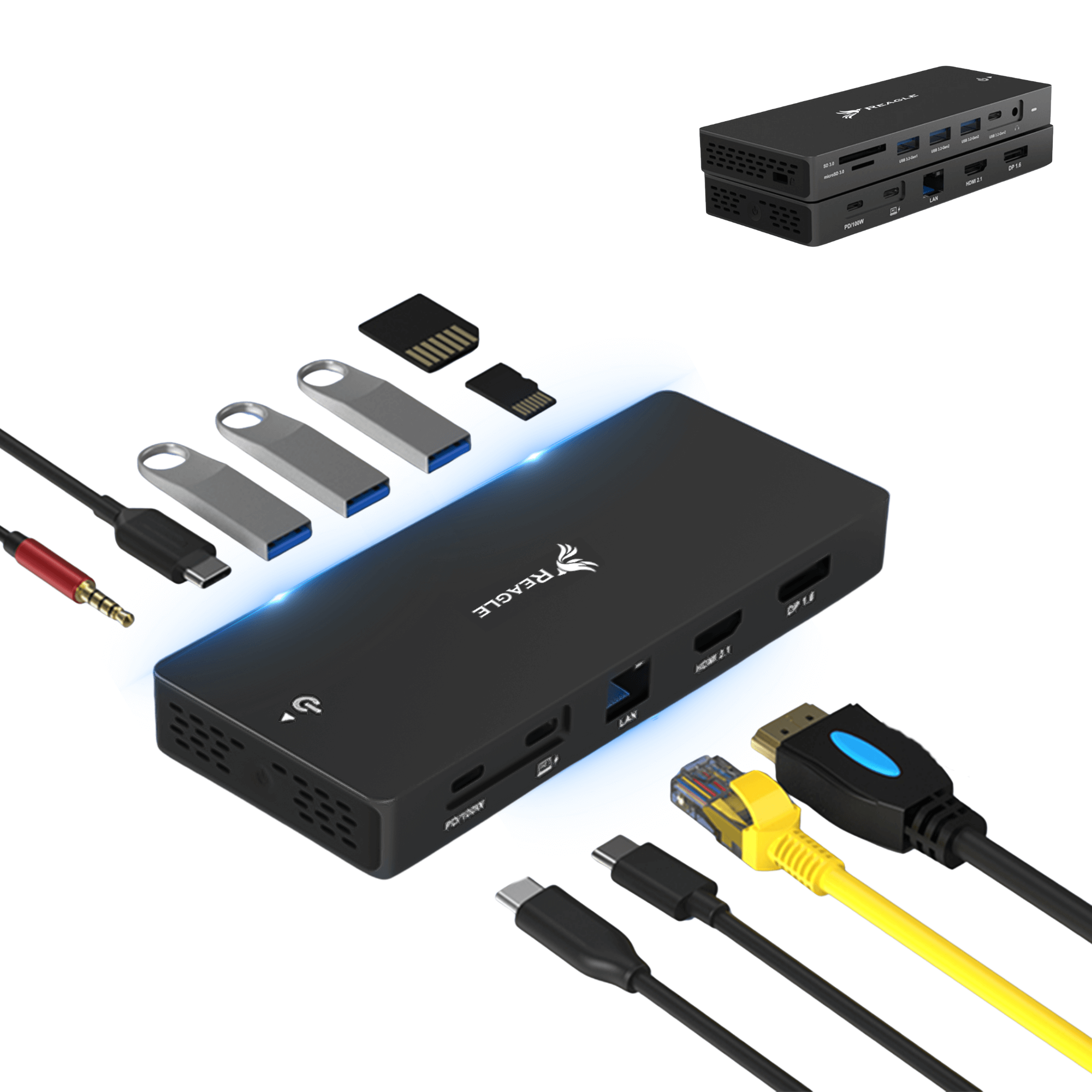 HUB USB | RHUB93C REAGLE, Negro | MediaMarkt