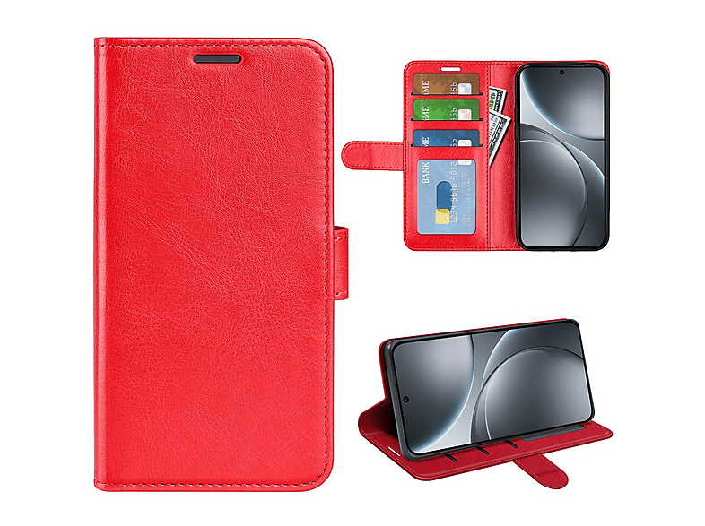 MOBYDEFEND Bookcase Sluiting Achterkant Geschikt voor Oppo Find X9 ...