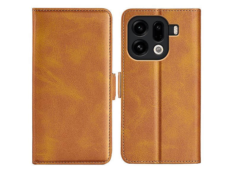 MOBYDEFEND Luxe Bookcase Sluiting Zijkant Geschikt voor Oppo Find X9 ...