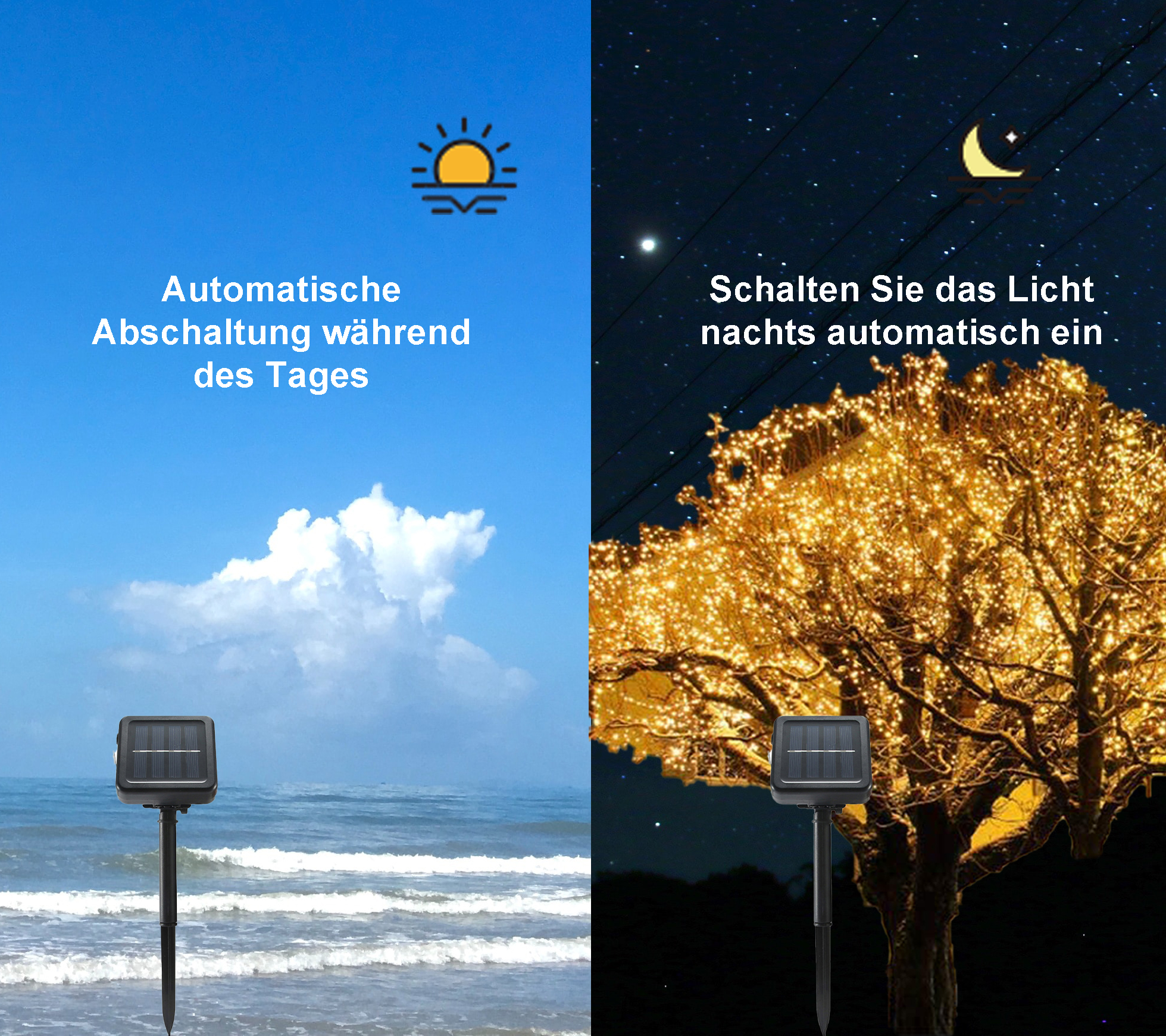 FARA OBSTACOLE 10M 100LED Warmweiß 8 Modi Solar-Lichterkette | MediaMarkt