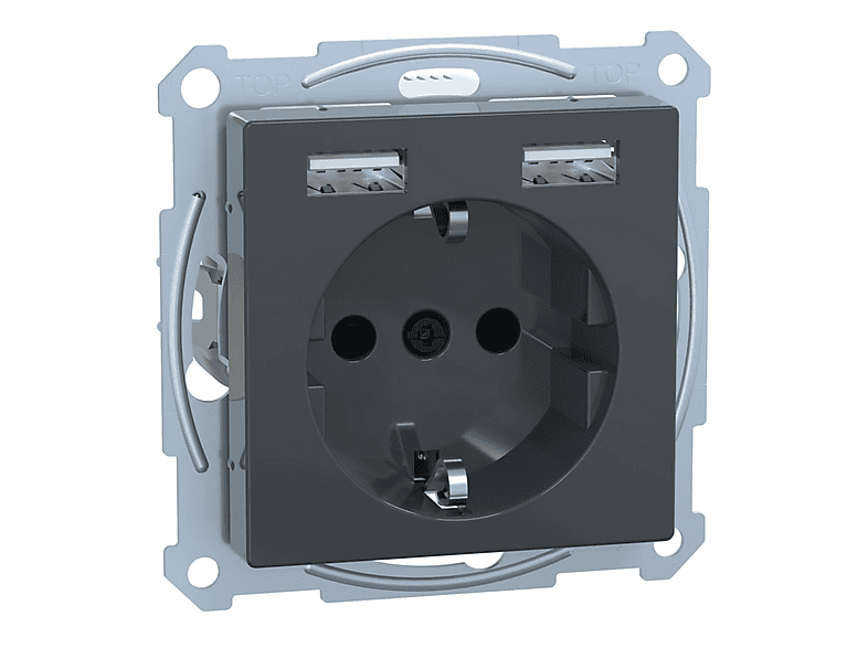 PRESA ELETTRICA MERTEN & STORCK caricatore, 250 V, Porte USB 2 ...