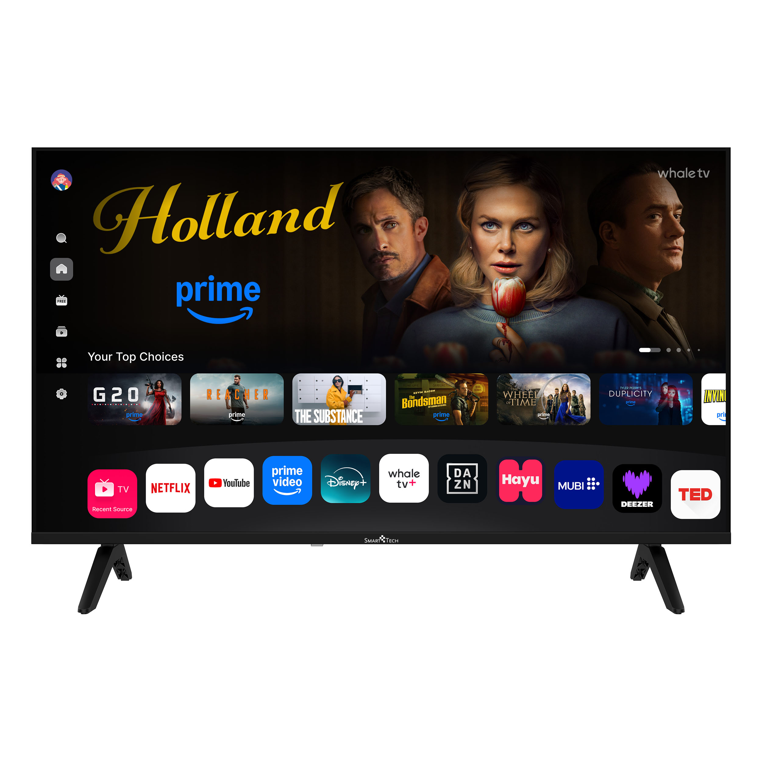 SMART TECH 40FH01K LED TV (Flat, 40 Zoll / 101 cm, Full-HD, SMART TV ...