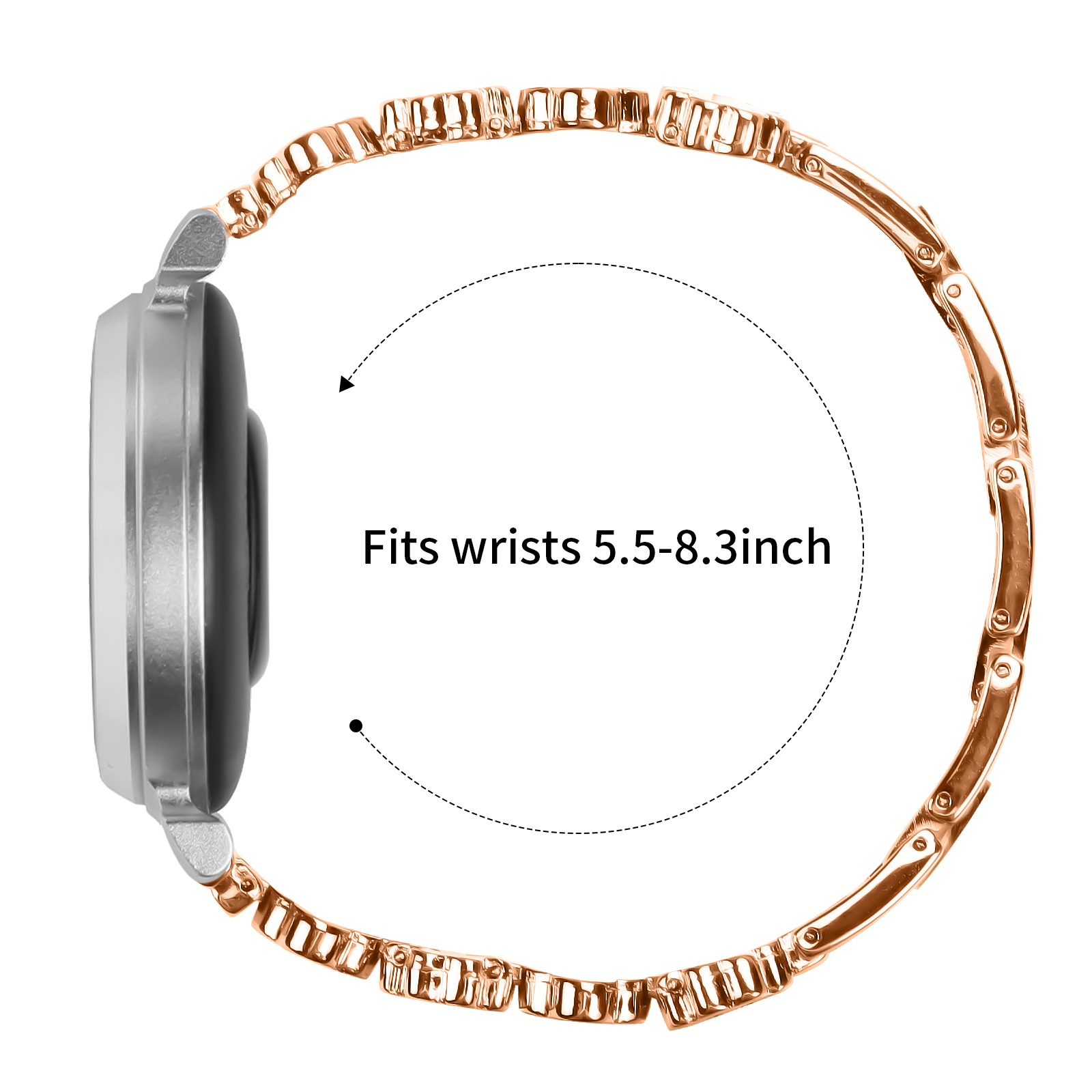 CINTURINO INF in metallo quadrifoglio per Garmin Lily 2 Oro Oro ...