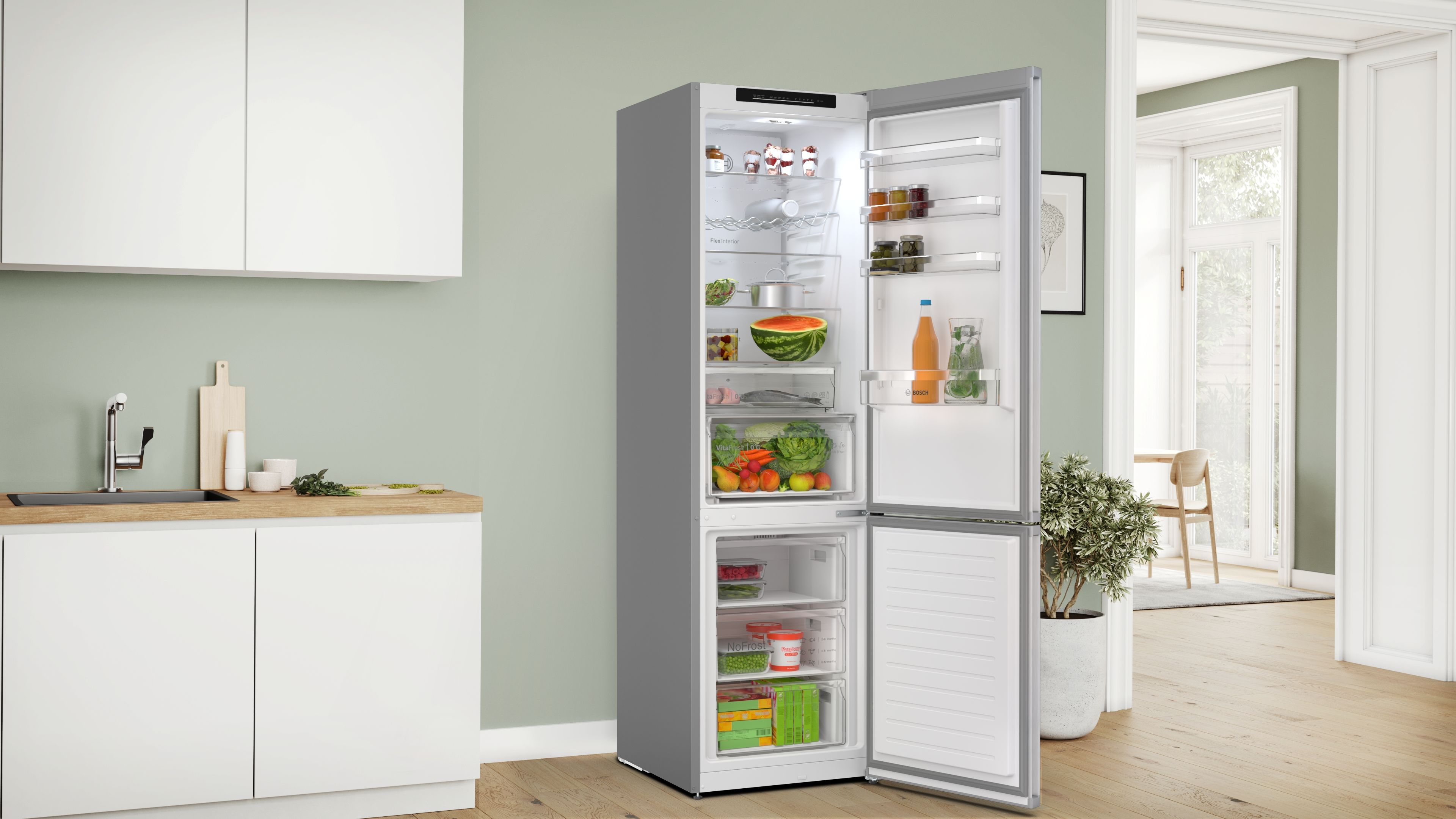 Frigorífico combi | BOSCH Serie 4 KGN392LAG, No Frost, Dinámico (con ...