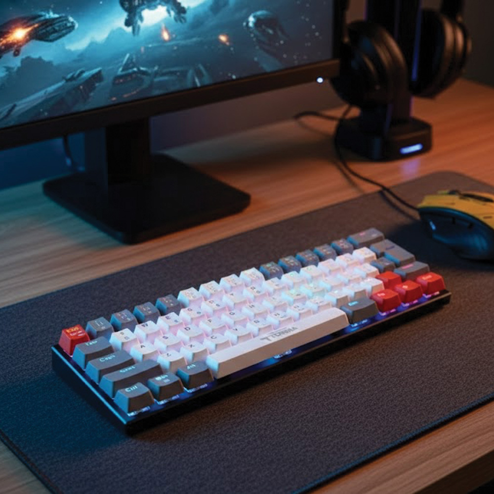 TORIMA TK-11 Mekanik Kablosuz Blue Switch RGB Işıklı Şarjlı Q Kablosuz ...