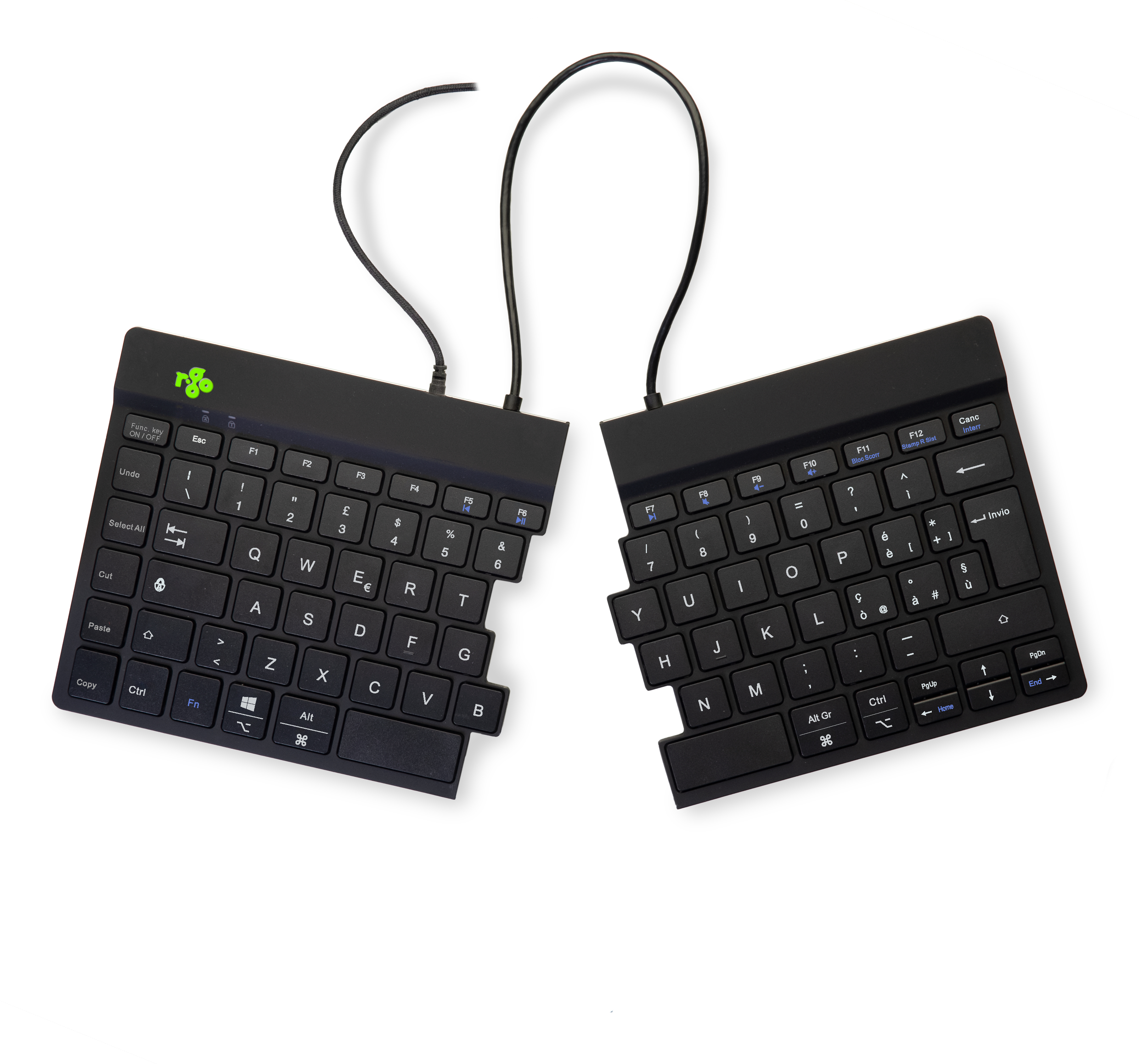 Teclado con cable | R-GO TOOLS RGOSP-ITWIBL, Alámbrico, Negro | MediaMarkt