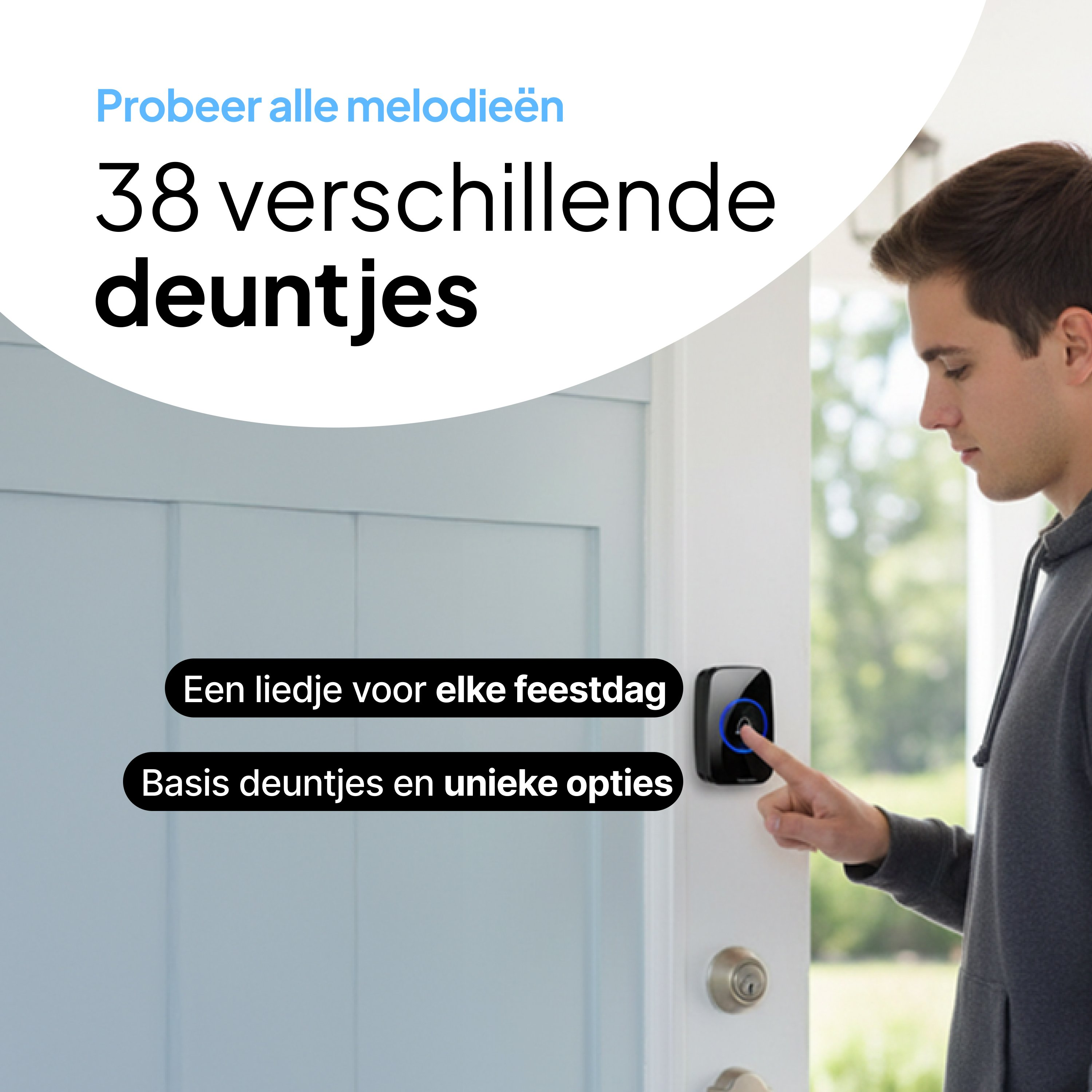 VIVID GREEN VG151814 Slimme deurbel Zwart | MediaMarkt