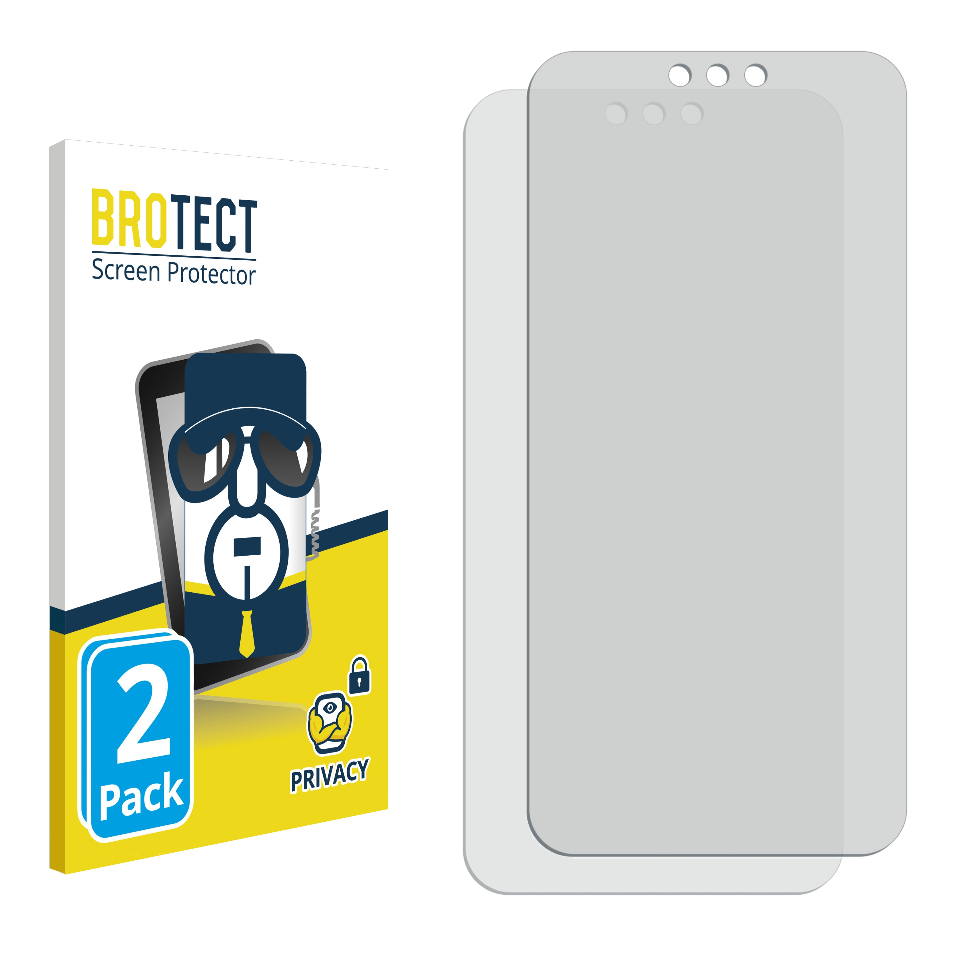 BROTECT 2x Anti-Spy Clear Schutzfolie (für Huawei Mate 80 Pro Max ...