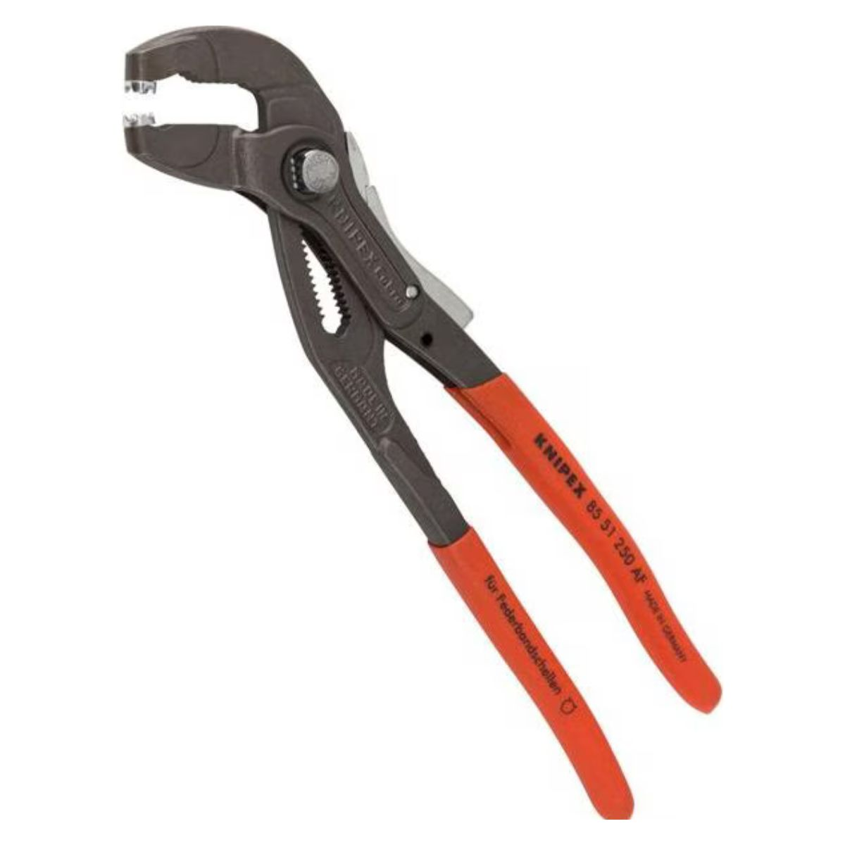KNIPEX Federbandschellenzange 85 51 250 AF 85 51 Crimping tool, Red ...