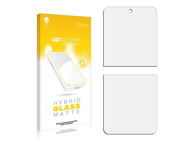 UPSCREEN Entspiegelungs Schutzglas Panzer Folie Glas matt Schutzfolie ...