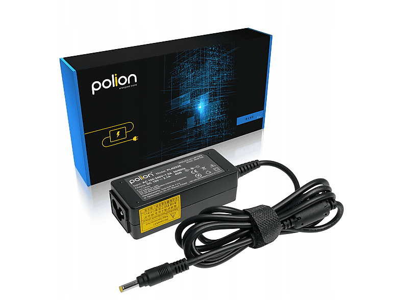 Zasilacz do laptopa POLION HP 40W 19V 2,1A wtyk 4,0x1,7mm Czarny ...