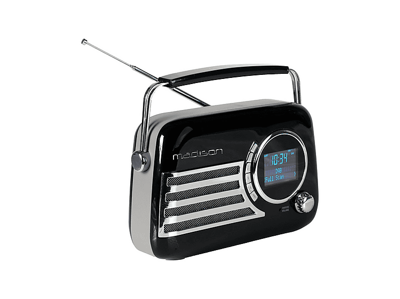 MADISON Retro Radio, DAB, Schwarz | MediaMarkt
