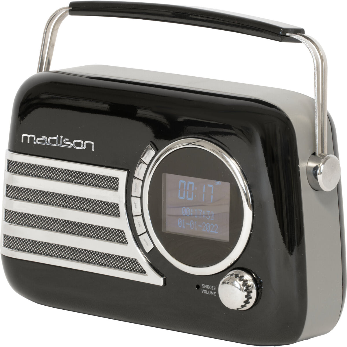 MADISON Retro Radio, DAB, Schwarz | MediaMarkt