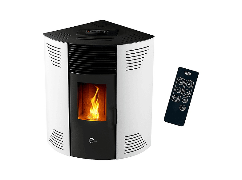 Estufa de pellets | SANNOVER Iseos 12,2, 12200 W , blanco | MediaMarkt