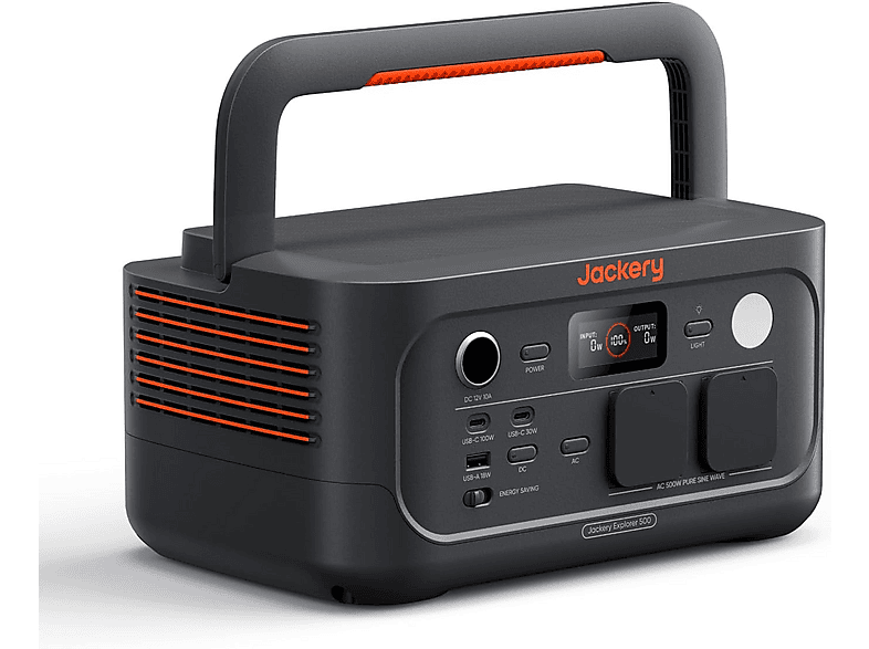 JACKERY Explorer 500 V2 Tragbare Powerstation 512Wh/500W Stromzeuger ...