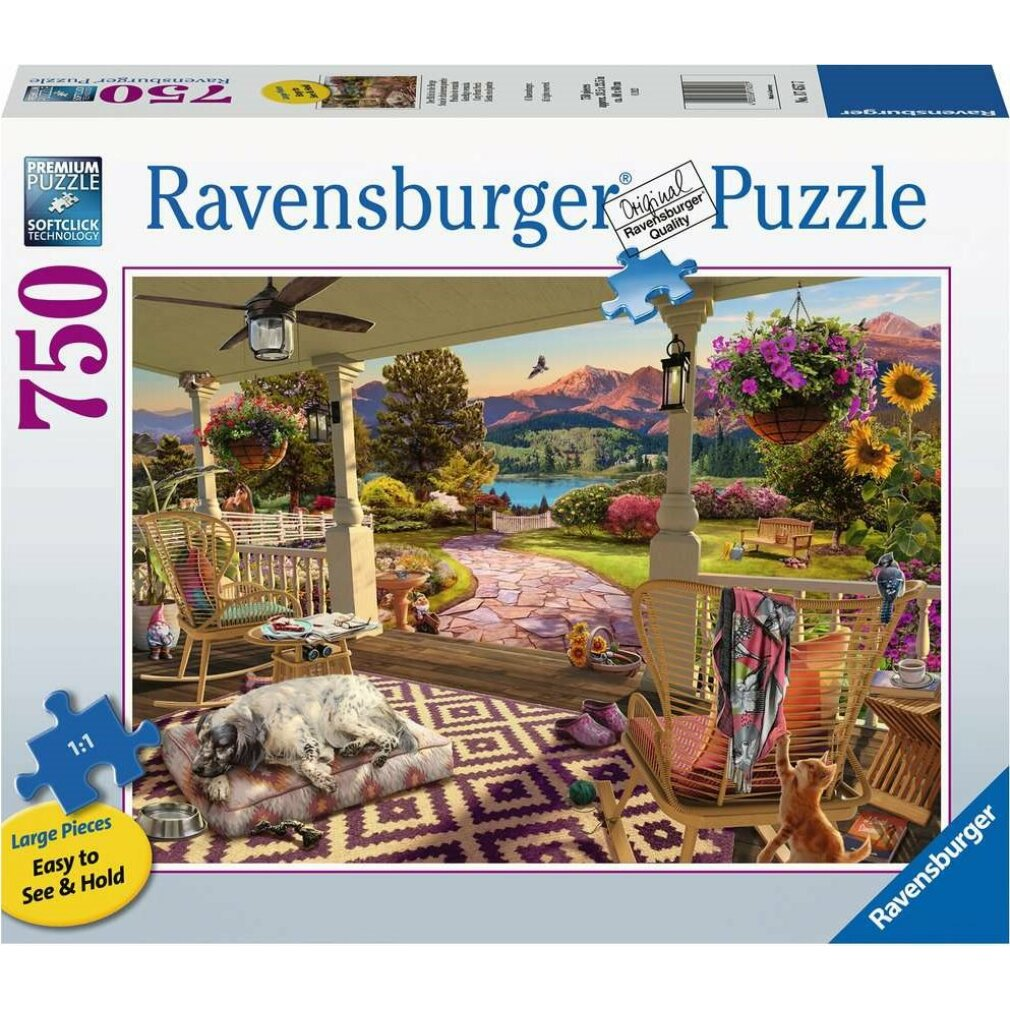 RAVENSBURGER Puzzle Cozy Porch XL 750 Teile Puzzles | MediaMarkt