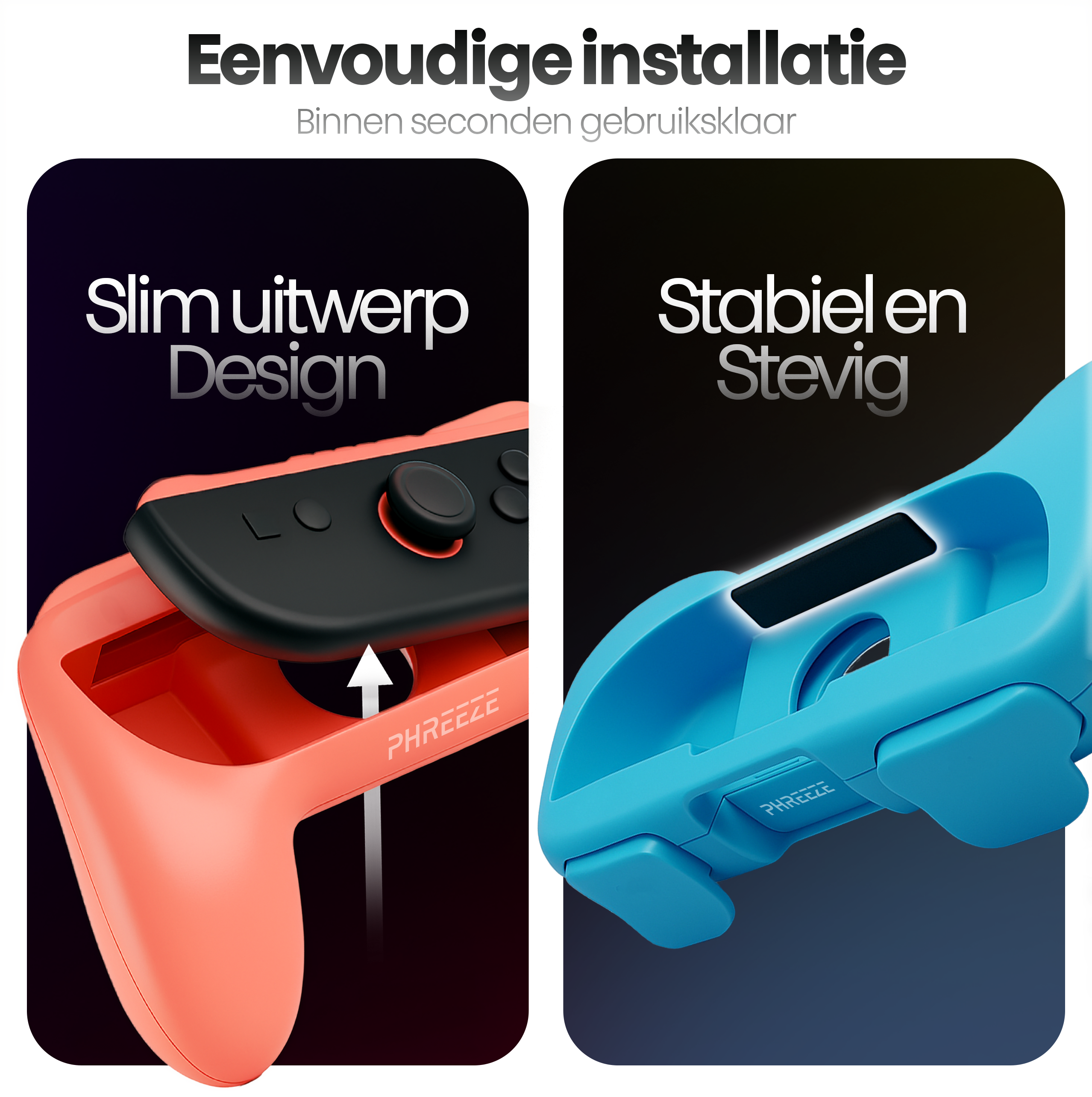 PHREEZE Nintendo Switch 2 Controller grips geschikt voor Switch 2 Joy ...