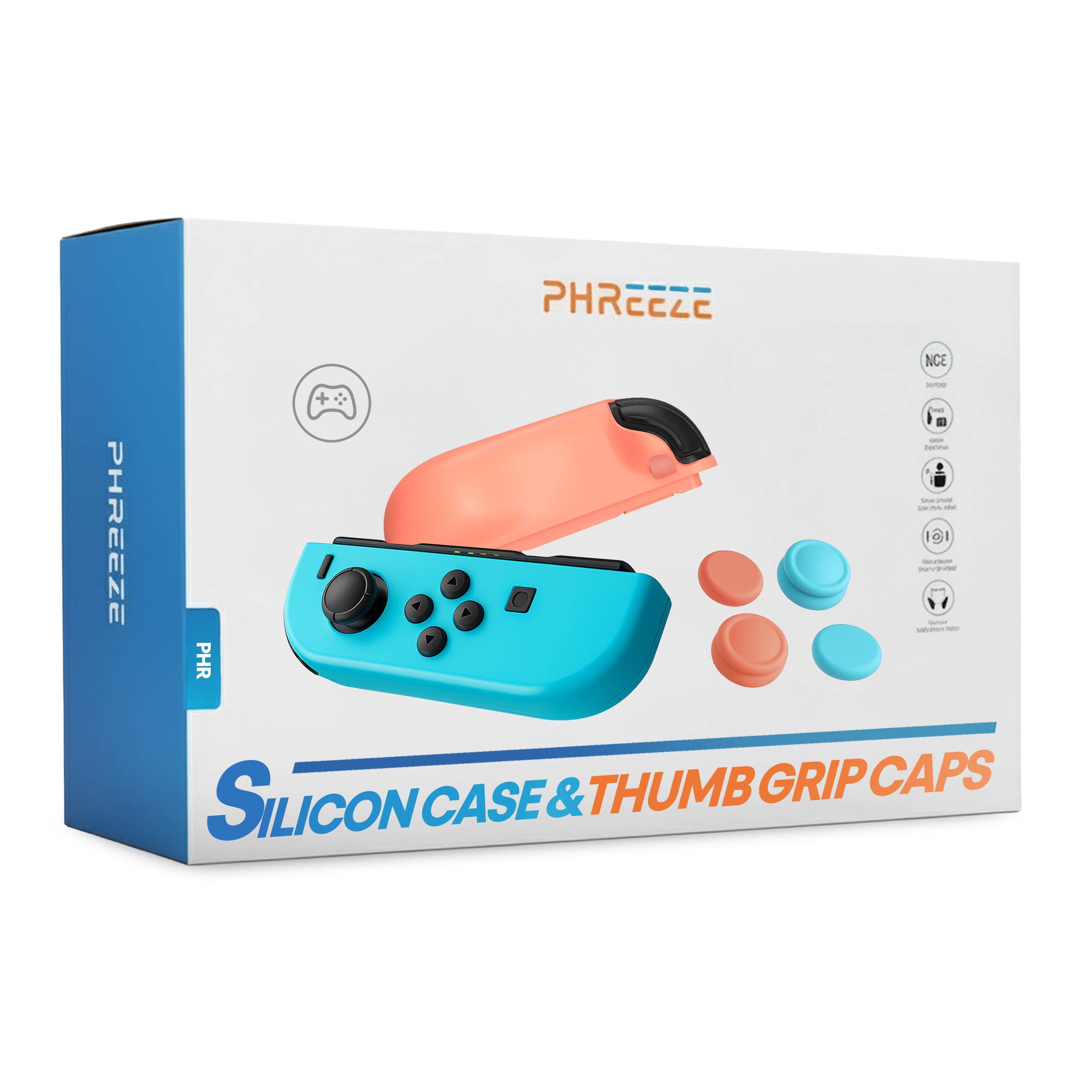 PHREEZE Nintendo Switch 2 Grip case en thumb grips geschikt voor ...