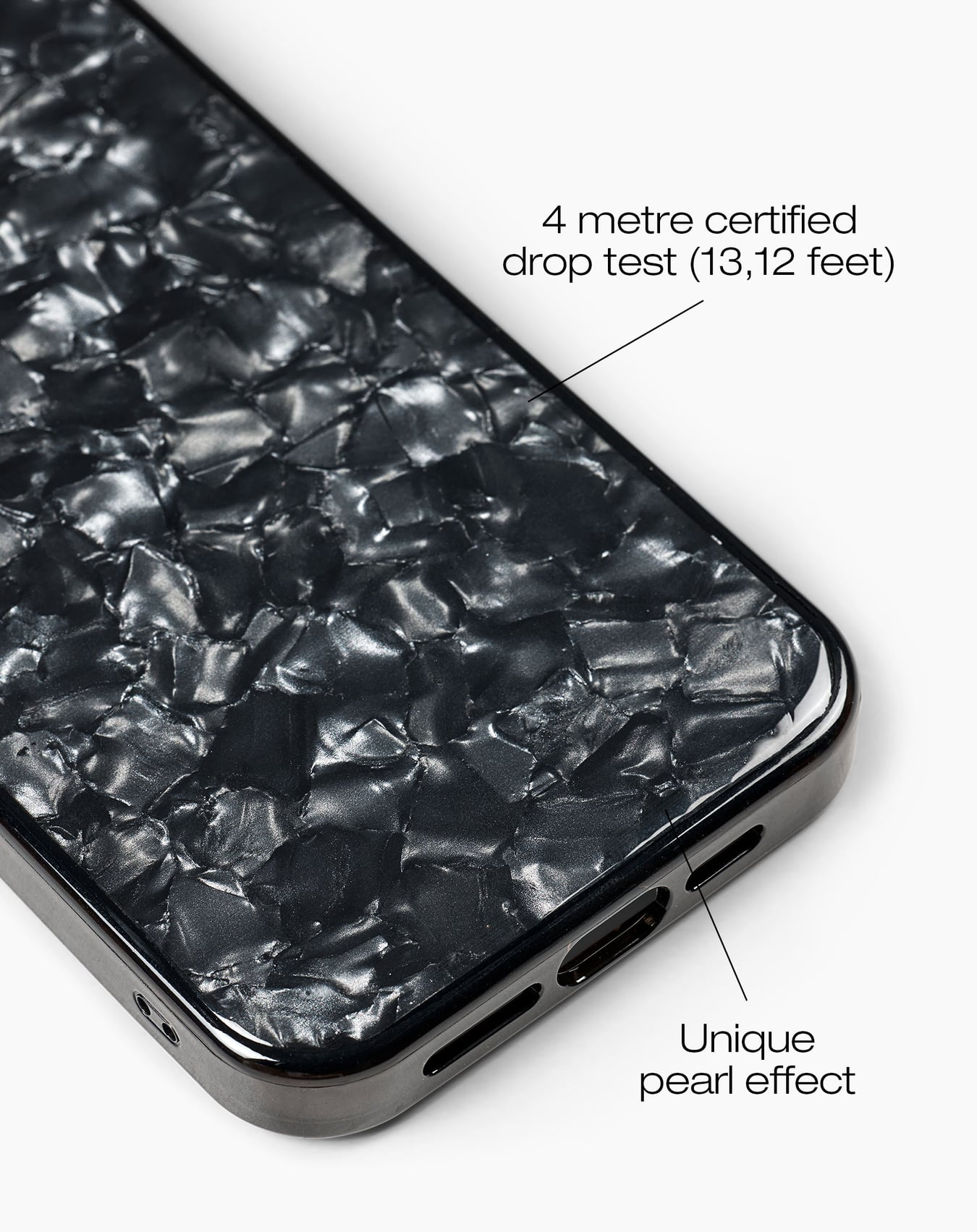 IDEAL OF SWEDEN Pearlized Case voor de Apple iPhone 15 Pro Max | Zwart ...