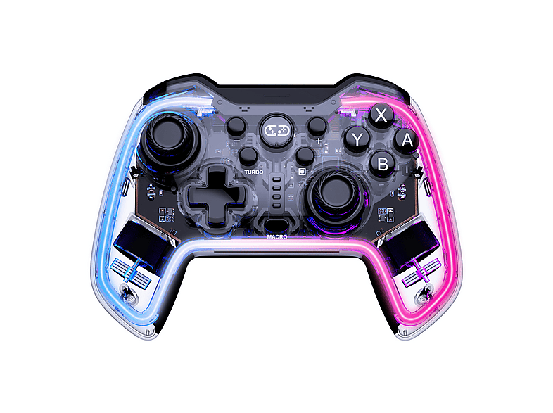 CRRYNUO NS Pro Wireless Gaming Transparent Controller Transparent ...