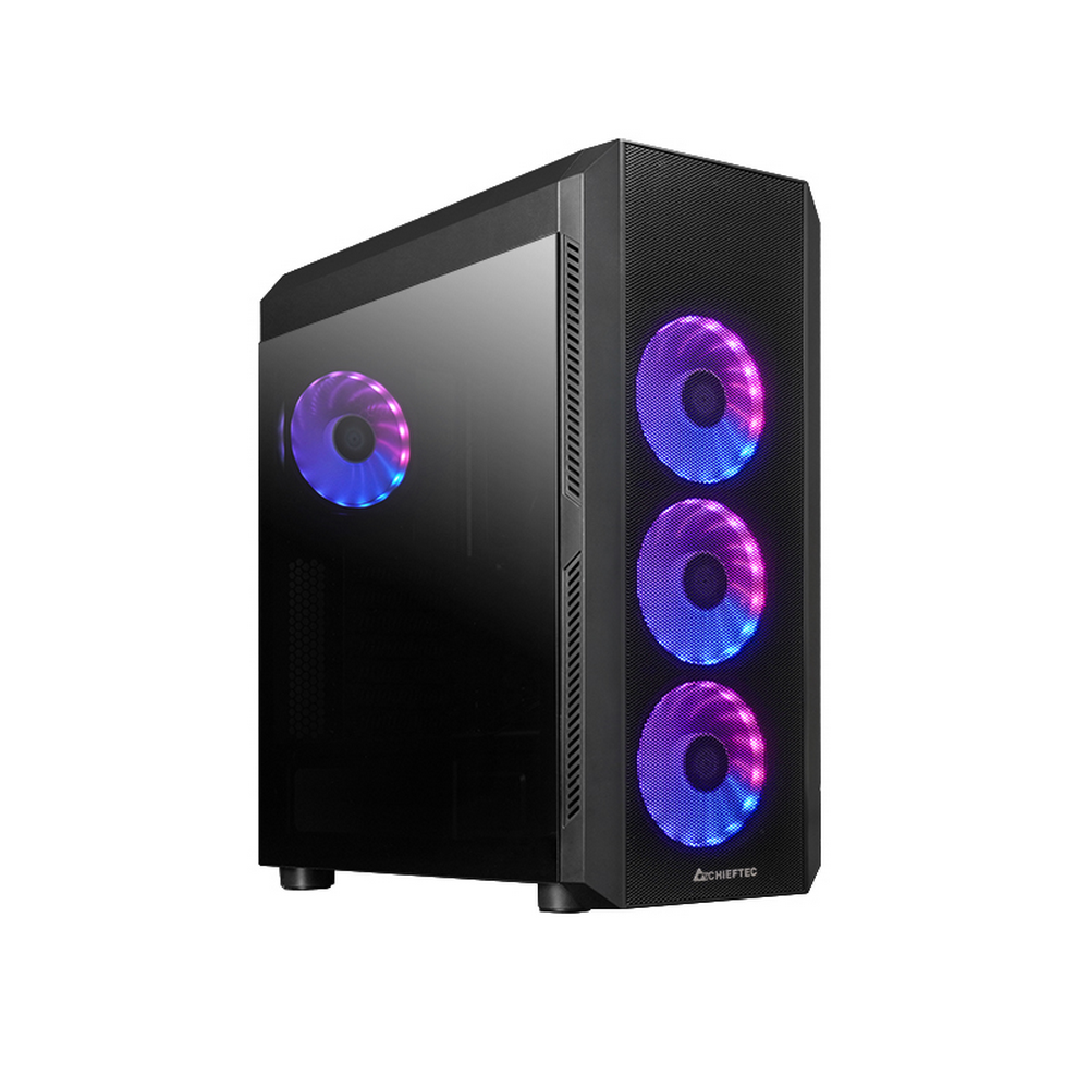 CASE PC CHIEFTEC Scorpion 4 GL-04B-UC-OP Mid Tower A-RGB con Vetro ...