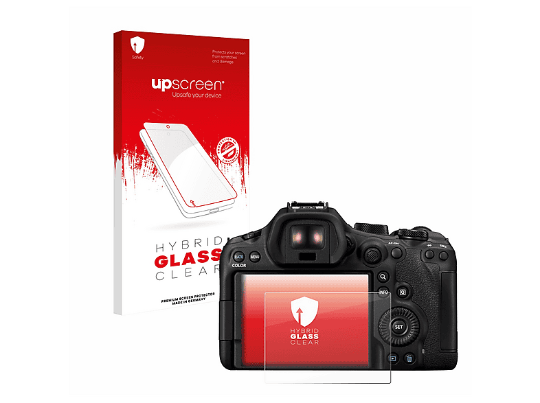 UPSCREEN Schutzglas Panzer Folie Glas klar Schutzfolie (für Canon EOS ...