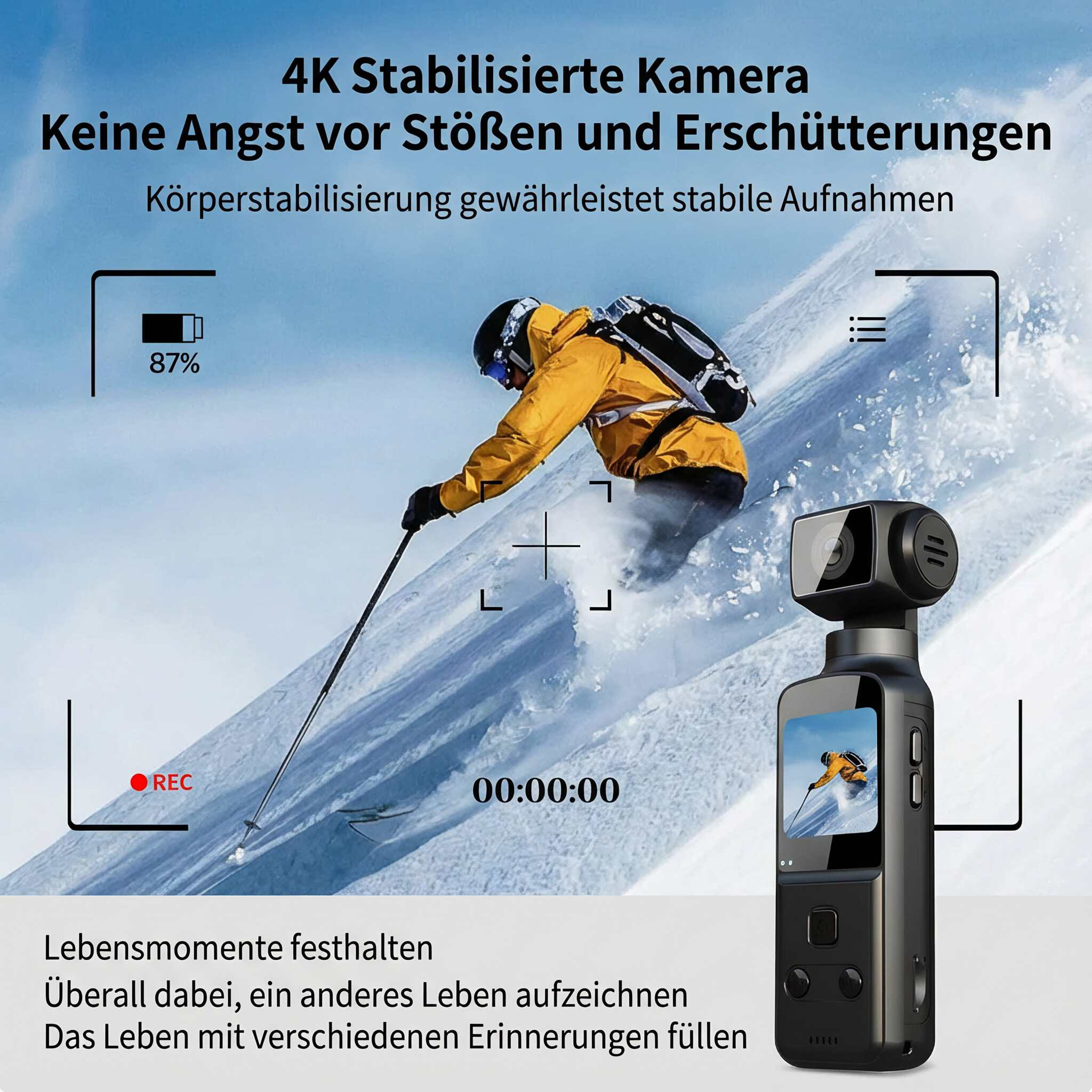 DEBUY 4K WiFi 270° Rotation 1.3 Zoll Action-Kamera | MediaMarkt