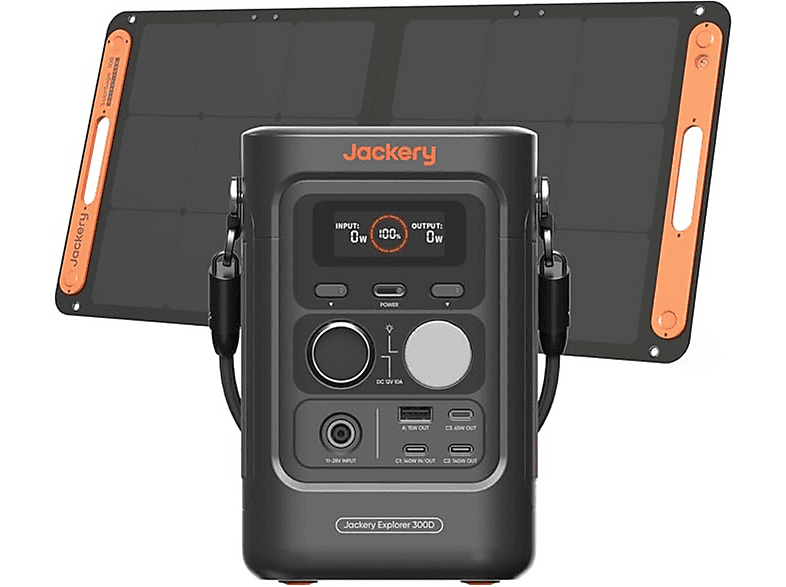 JACKERY Solargenerator E300D mit 100W Solarpanel Stromzeuger | MediaMarkt