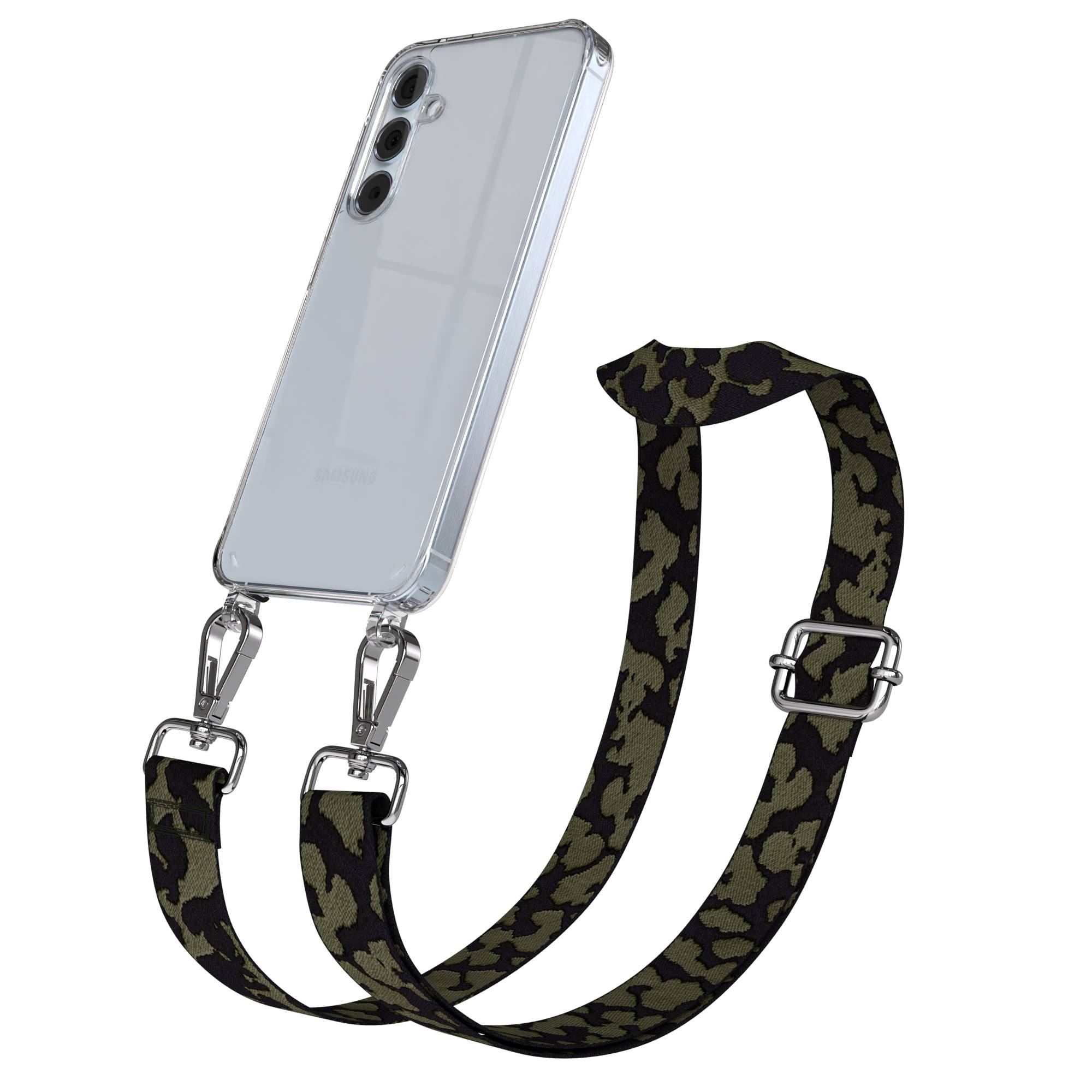 EAZY CASE Clear Case mit Band, Umhängetasche, Samsung, Galaxy A55 ...
