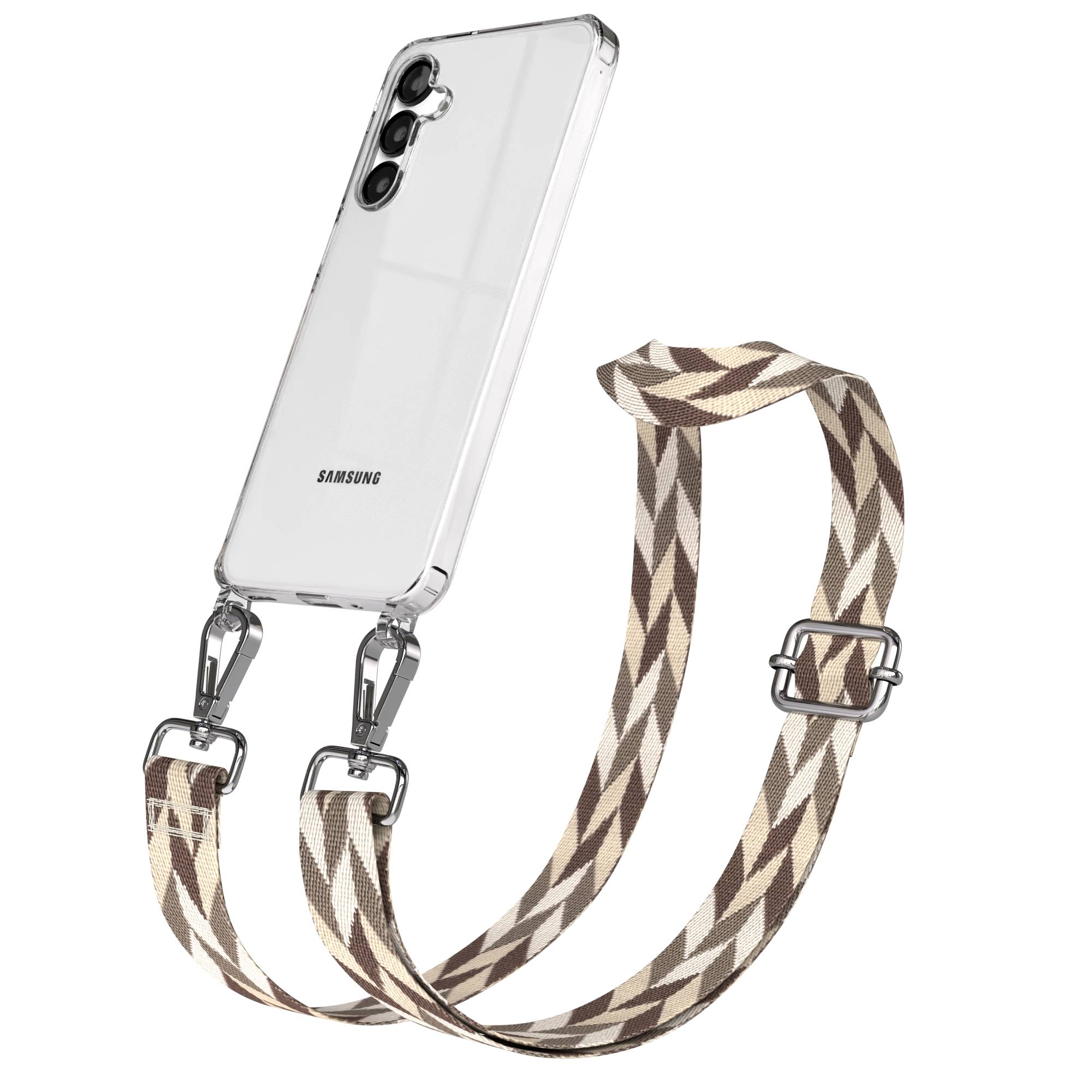 EAZY CASE Clear Case mit Band, Umhängetasche, Samsung, Galaxy A16 ...