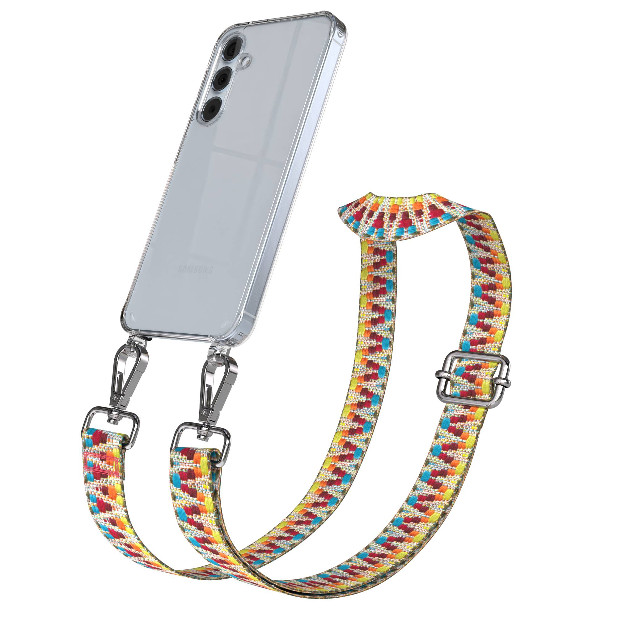 EAZY CASE Clear Case mit Band, Umhängetasche, Samsung, Galaxy A55 ...