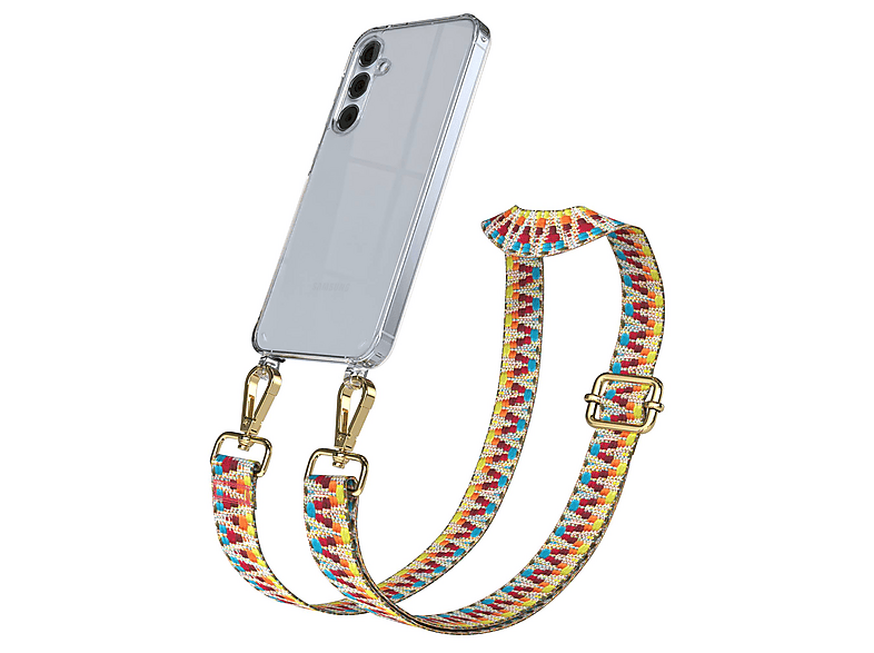 EAZY CASE Clear Case mit Band, Umhängetasche, Samsung, Galaxy A55 ...