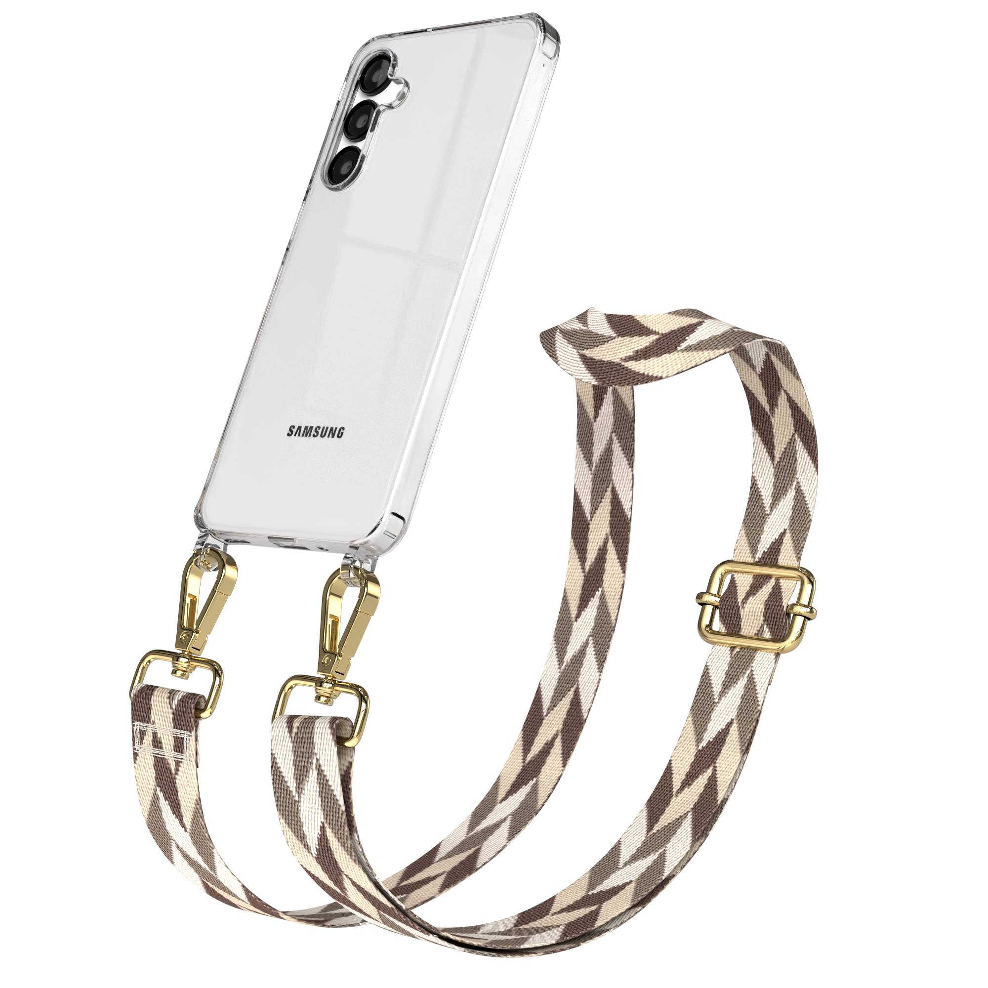 EAZY CASE Clear Case mit Band, Umhängetasche, Samsung, Galaxy A16 ...