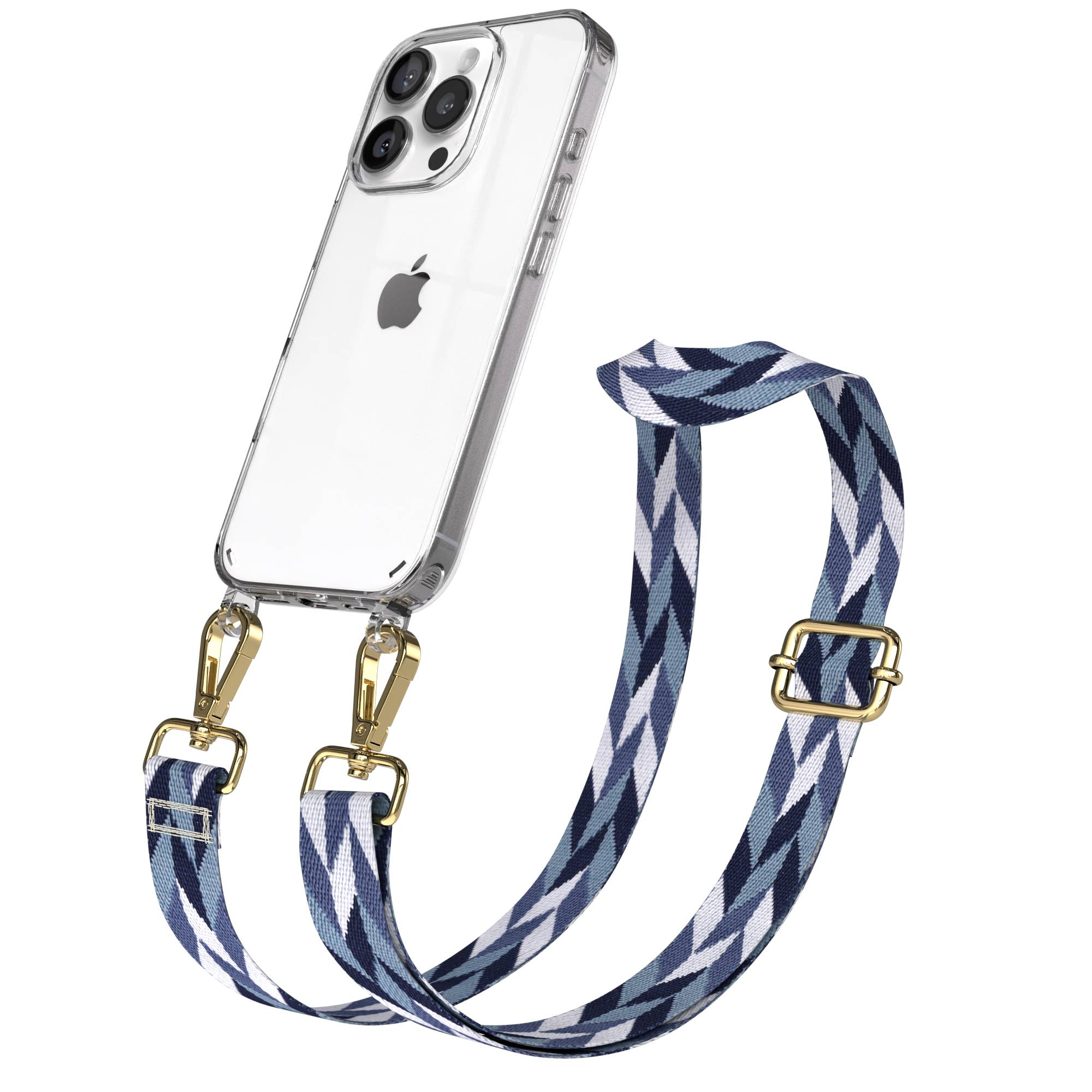 EAZY CASE Clear Case mit Band, Umhängetasche, Apple, iPhone 16 Pro ...