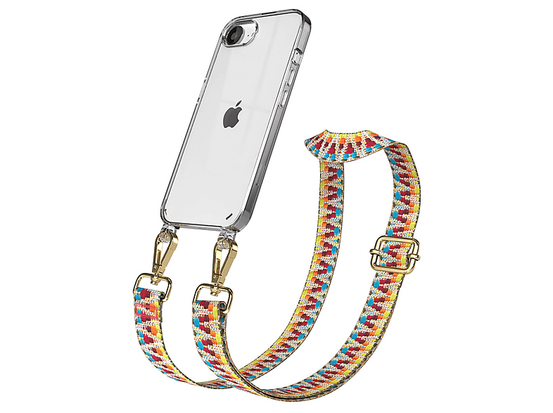 EAZY CASE Clear Case mit Band, Umhängetasche, Apple, iPhone 16e ...