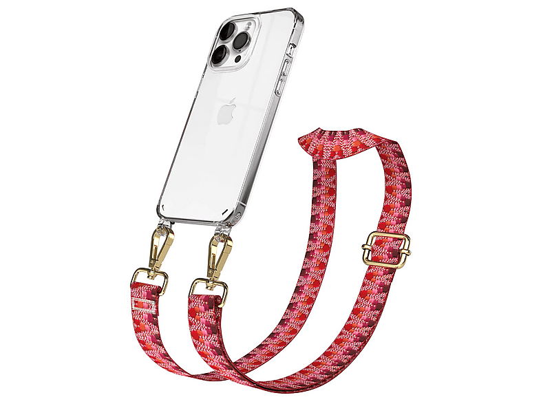 EAZY CASE Clear Case mit Band, Umhängetasche, Apple, iPhone 14 Pro Max ...