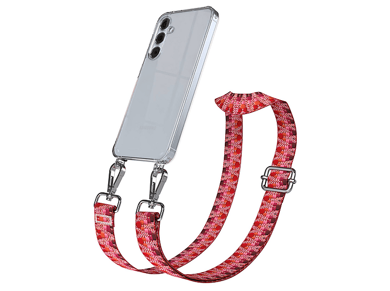 EAZY CASE Clear Case mit Band, Umhängetasche, Samsung, Galaxy A55 ...