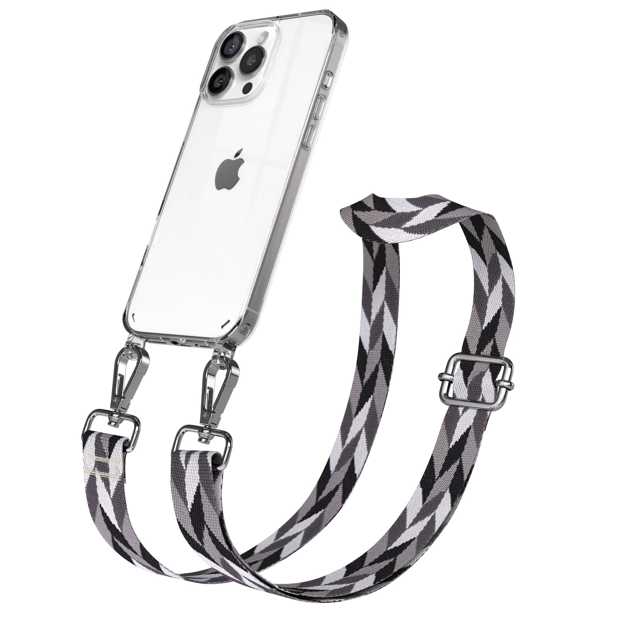 EAZY CASE Clear Case mit Band, Umhängetasche, Apple, iPhone 16 Pro Max ...