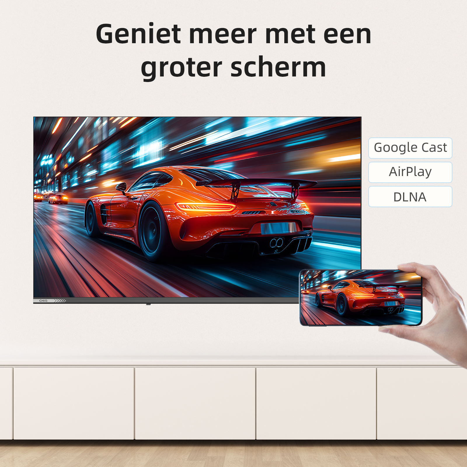 CHIQ L32QM10V | Smart TV 32 Inch - QLED - FHD - Randloos Metal Design ...