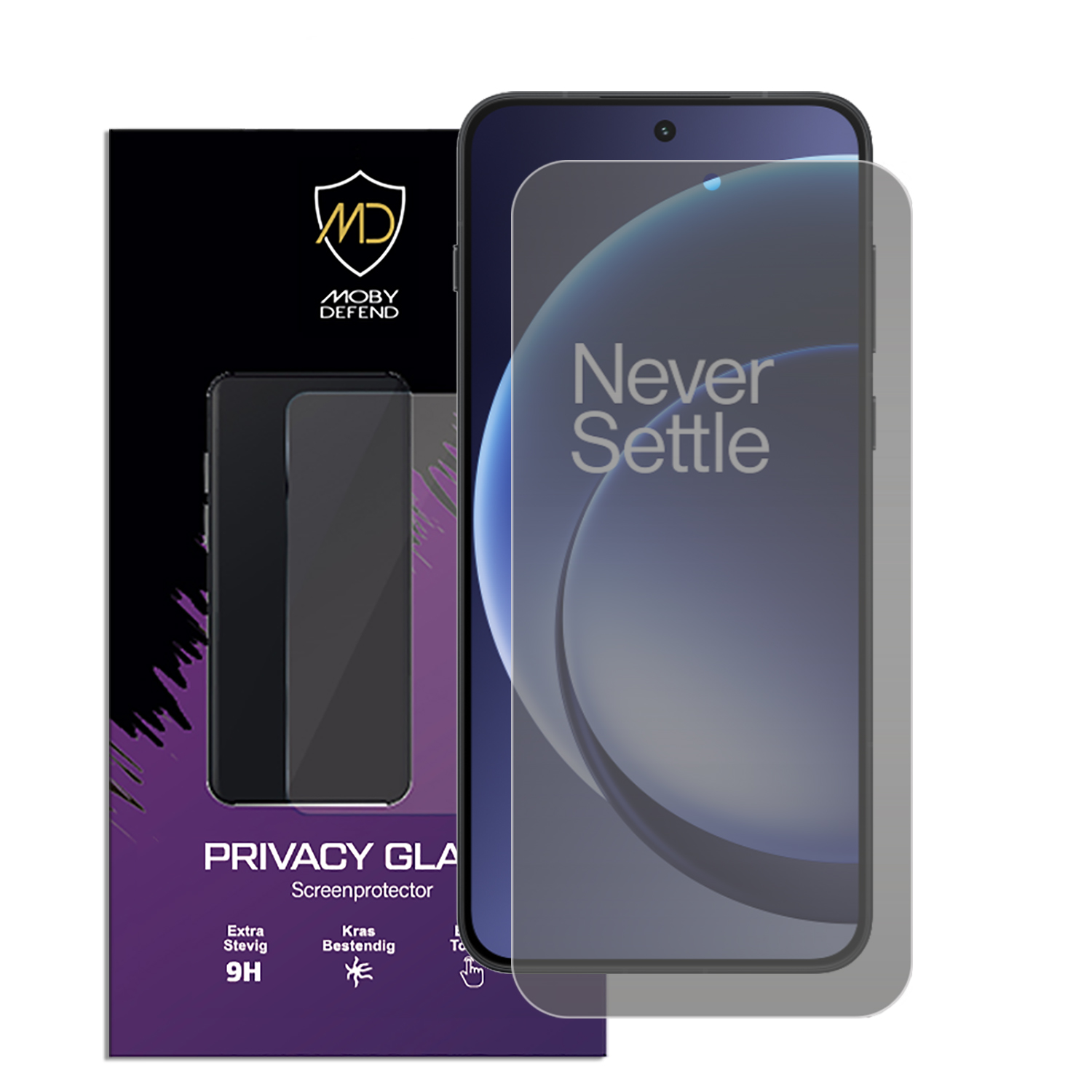 MOBYDEFEND Matte Privacy Glass Screensaver Geschikt voor OnePlus 15R ...
