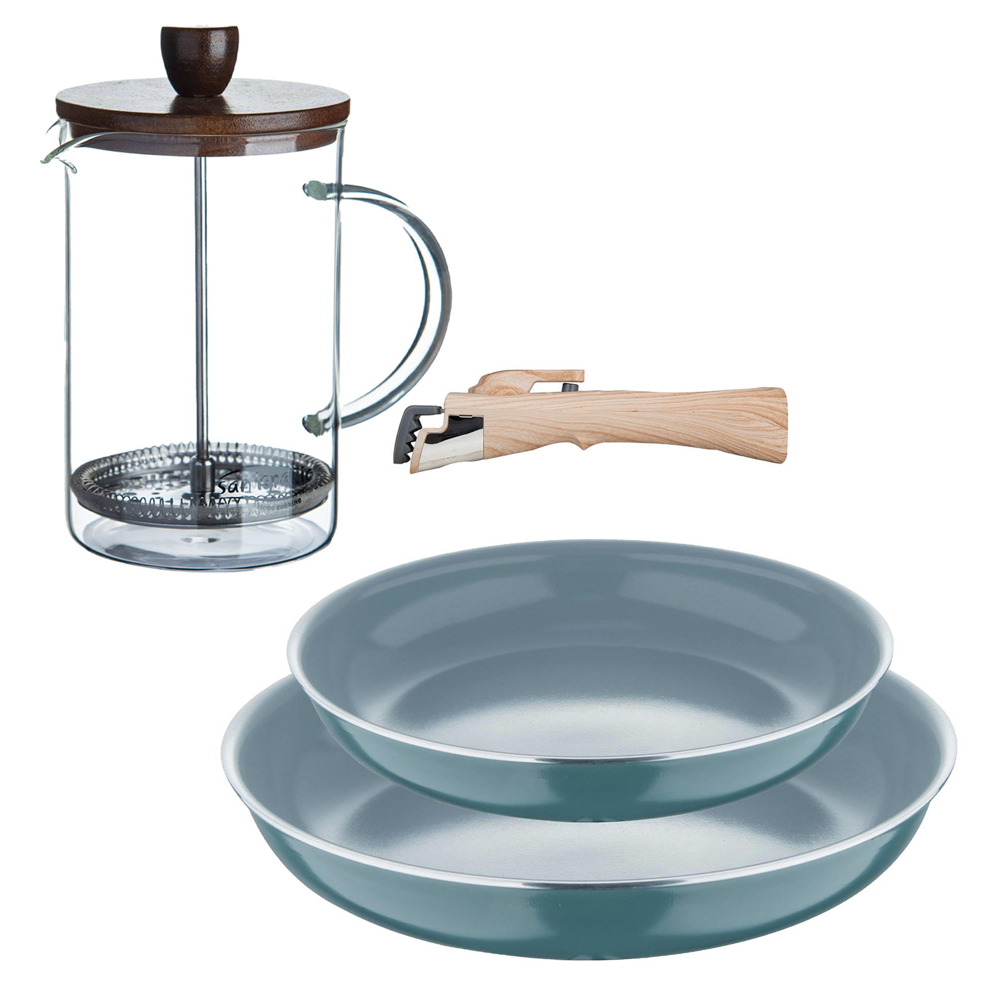 Sartén | BERGNER Click&Cook Set de 2, 26 cm, PTFE | MediaMarkt