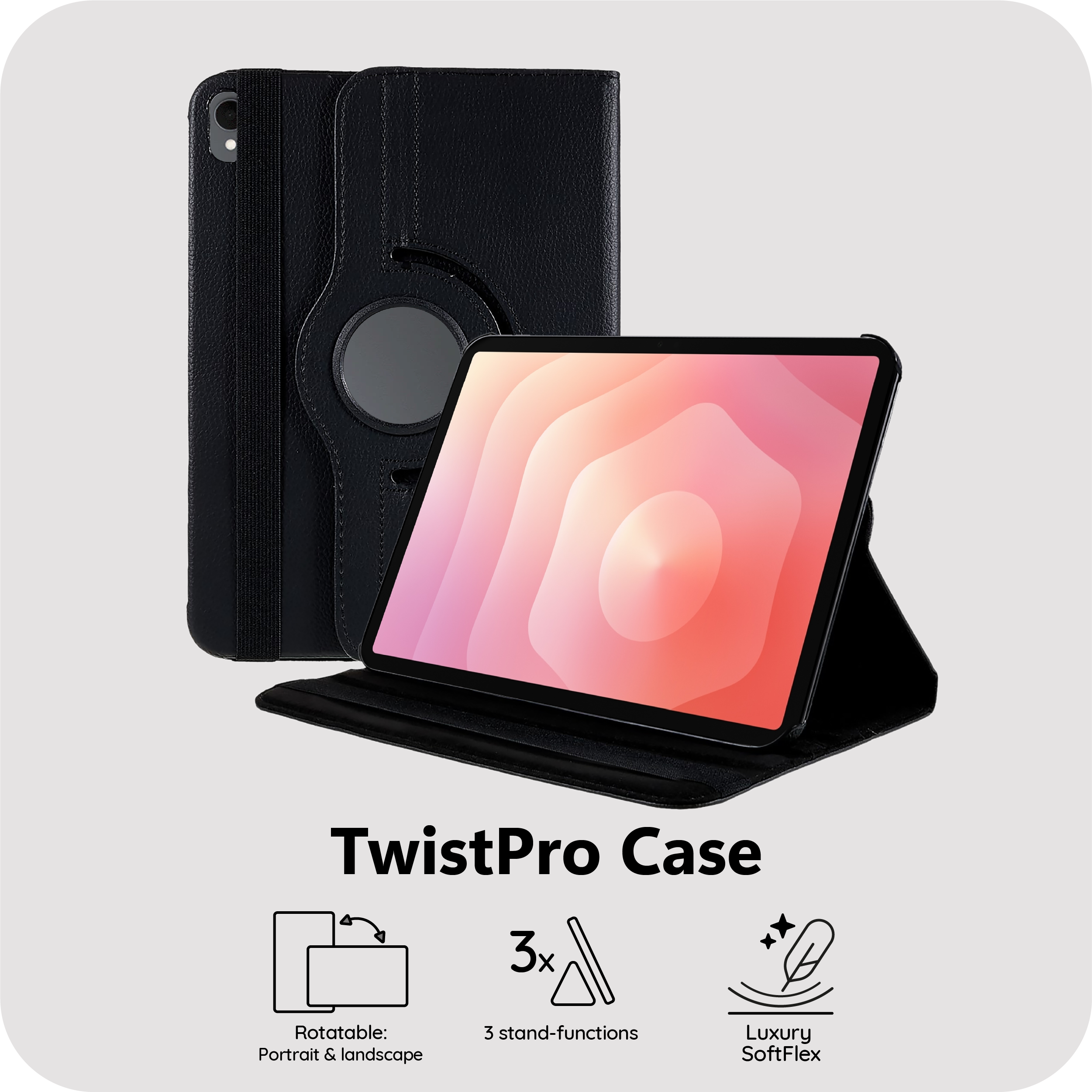 CAZY Tablet 360 Rotate Cover 10 inch Tablethülle Bookcover für Samsung ...