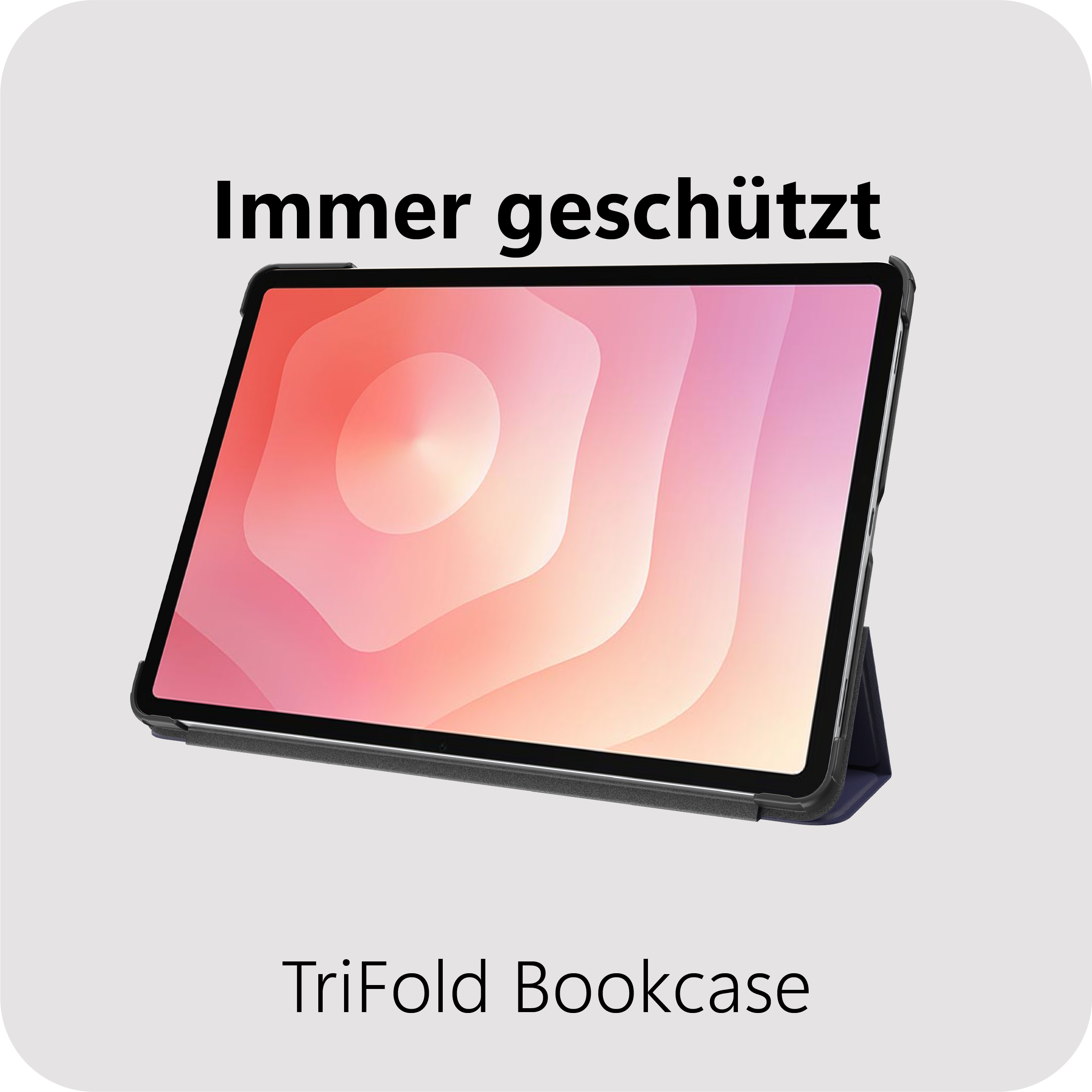 CAZY Tablet TriFold Case met sleep/wake 10 inch Tablethülle Bookcover ...