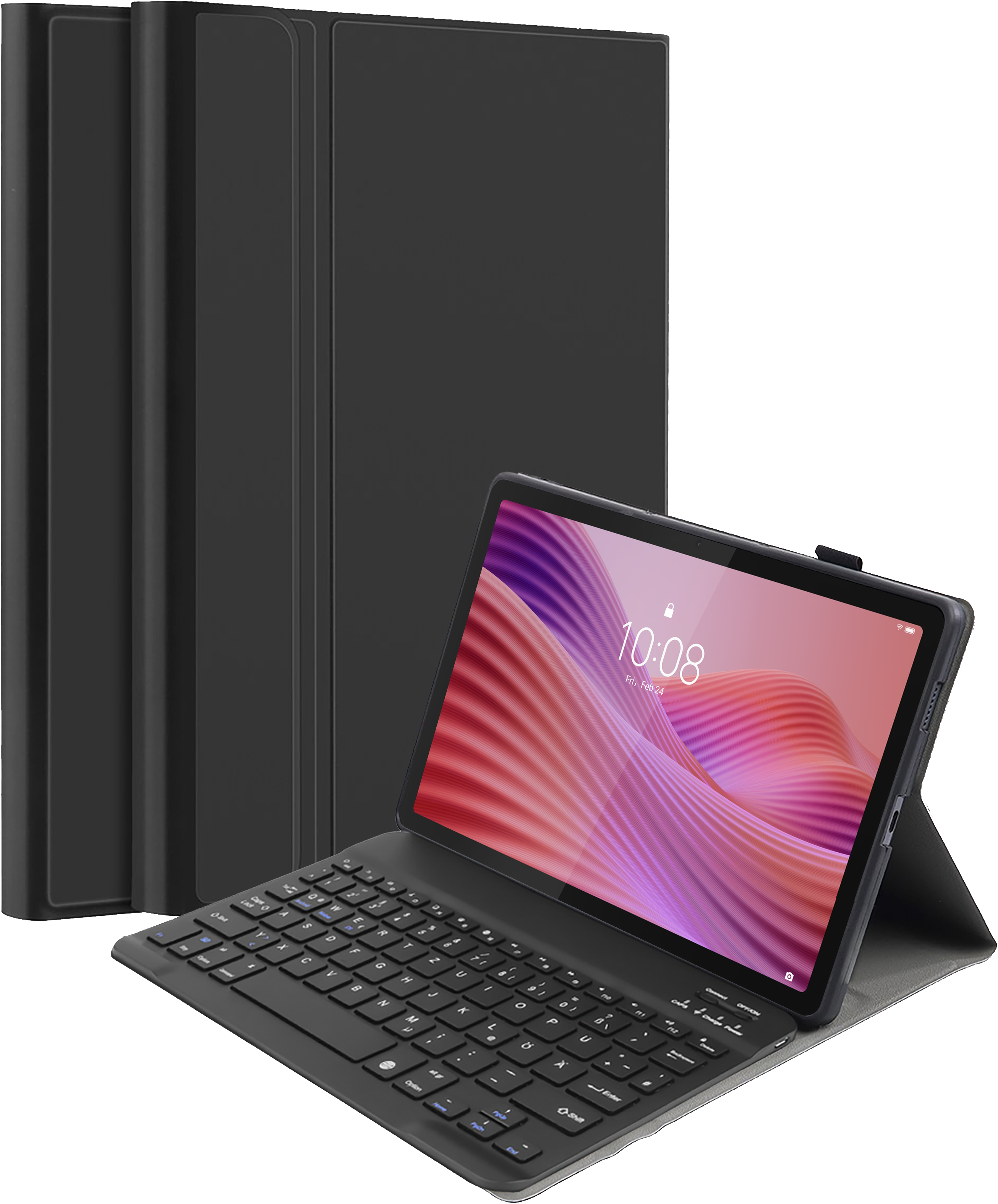 CAZY Tablet Keyboard Cover Qwertz 10 inch Tablethülle Bookcover für ...