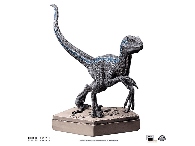 Jurassic World Icons Statue Velociraptor Blue 9 cm | SATURN