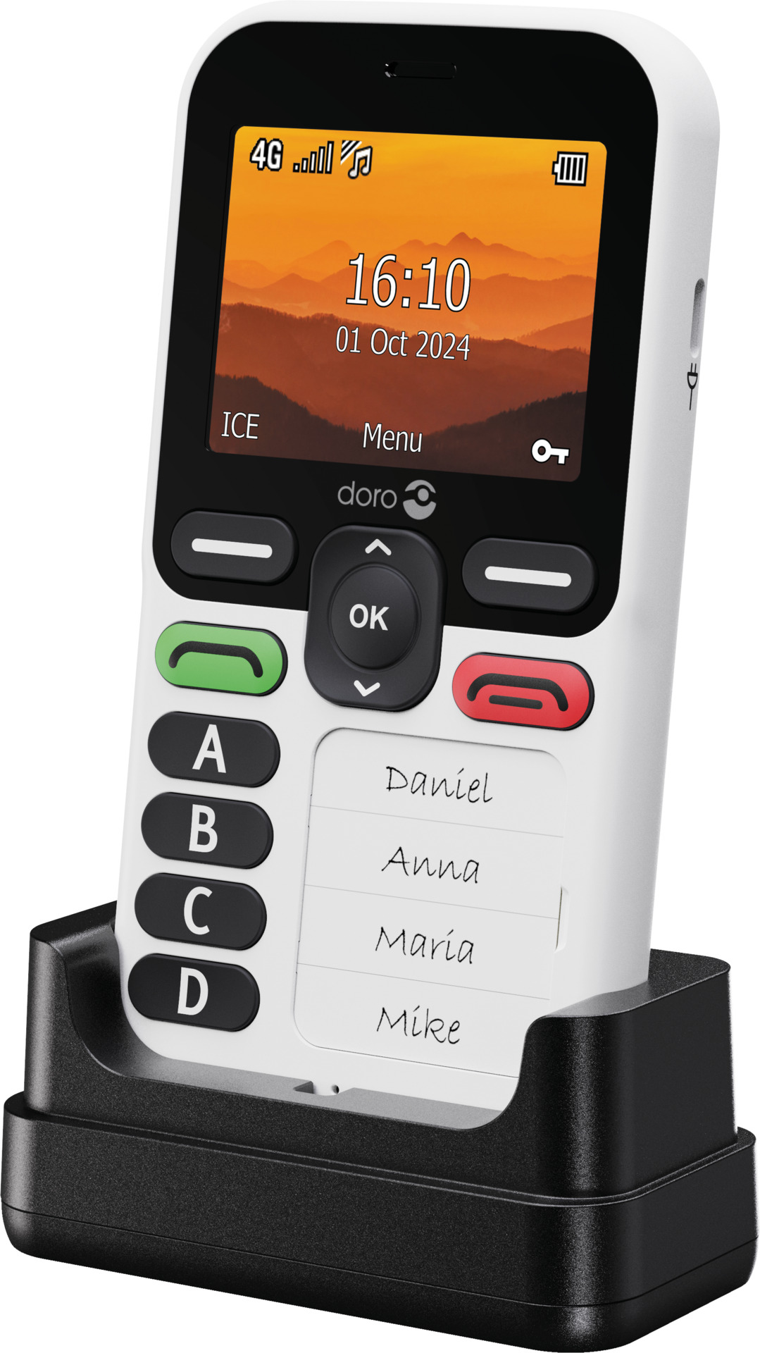 DORO Leva X10 4G Feature Phone, Schwarz / Weiß | MediaMarkt