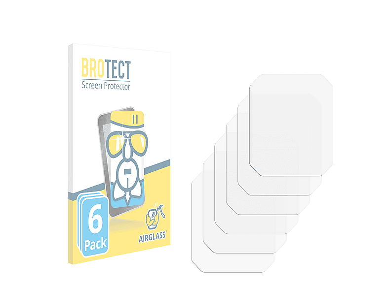 BROTECT 6x Schutzglas Panzer Folie Glas klar Schutzfolie (für Rogbid ...