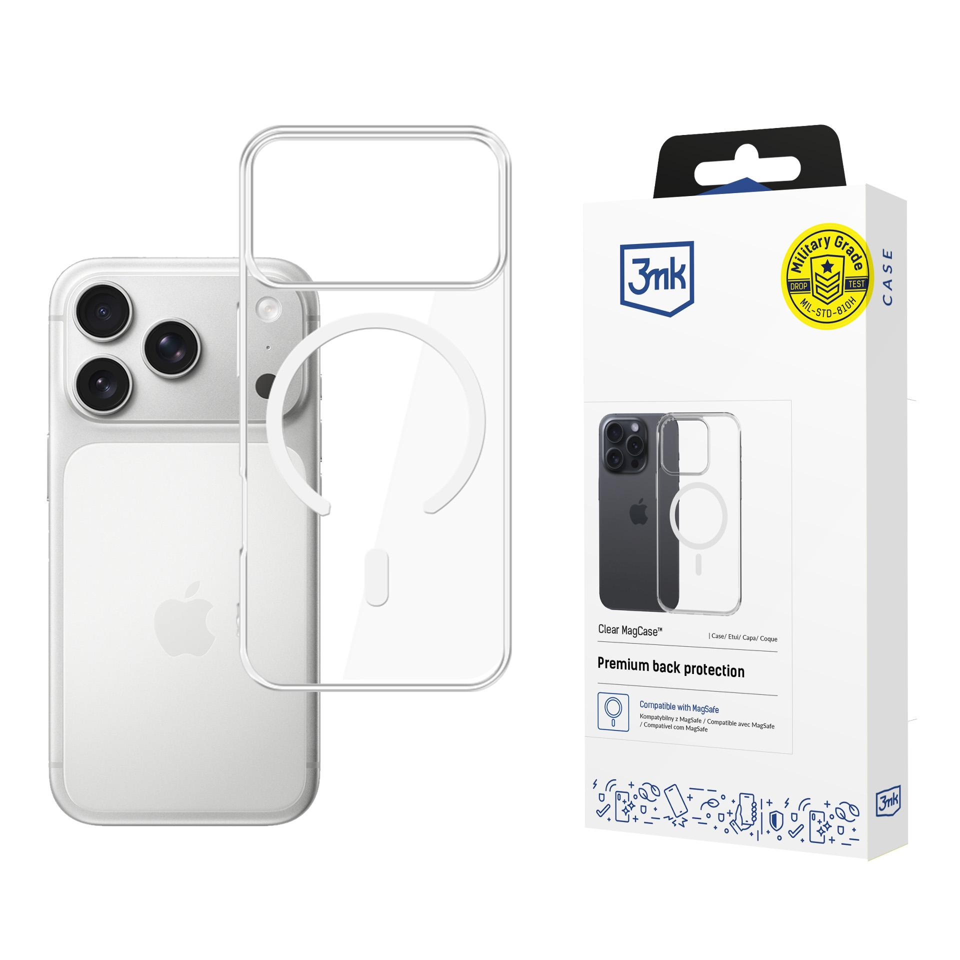 3MK Clear MagCase, Backcover, Apple (brand), iPhone 17 Pro, Transparent ...