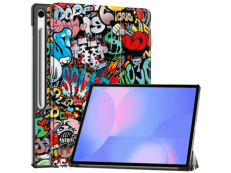 WIGENTO 3folt Wake UP & Sleep Cover aufstellbar, Bookcover, Samsung ...